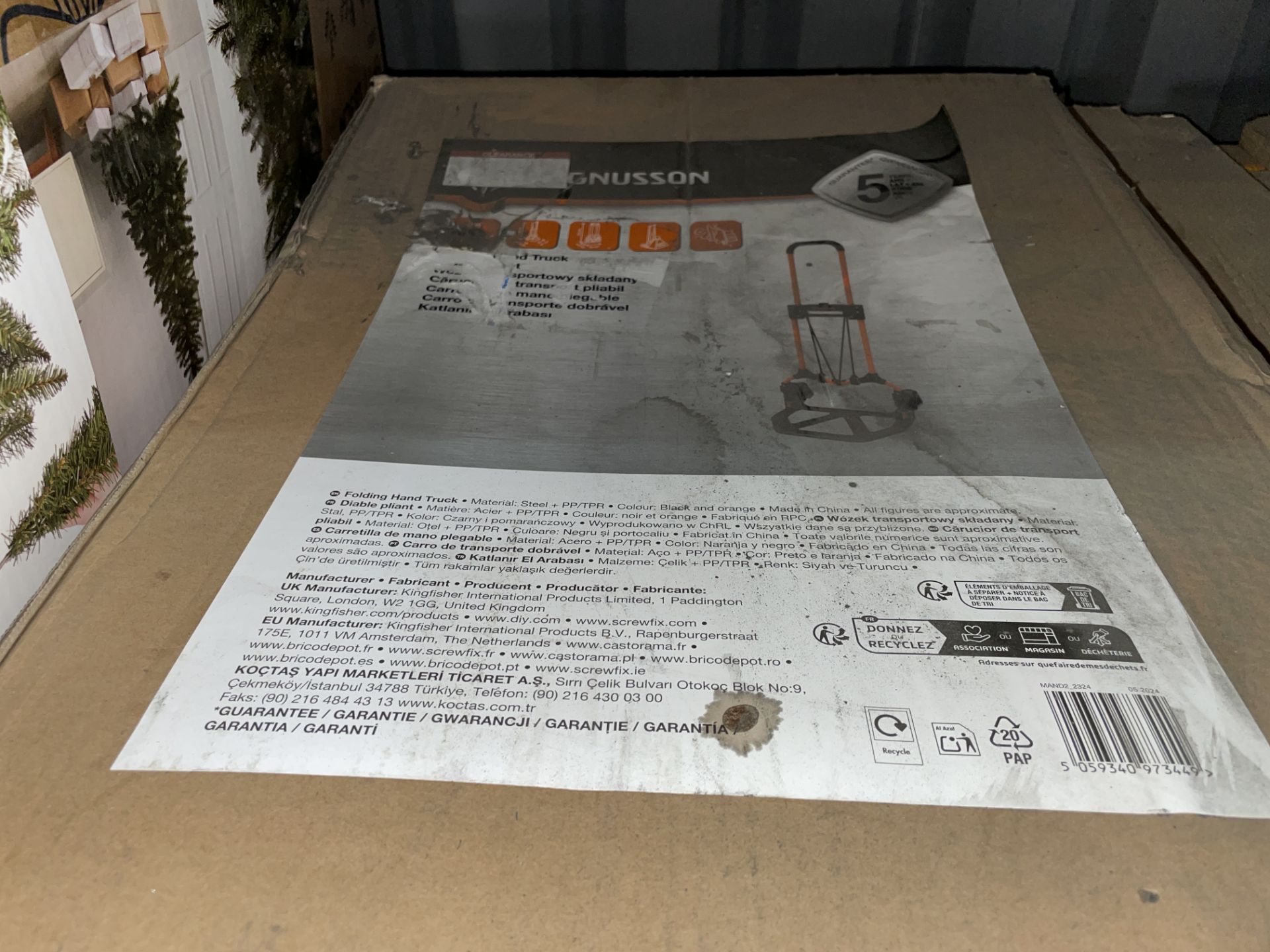 MAGNUSSON FOLDING HAND TRUCK (LOC: 9.1-BB2080)