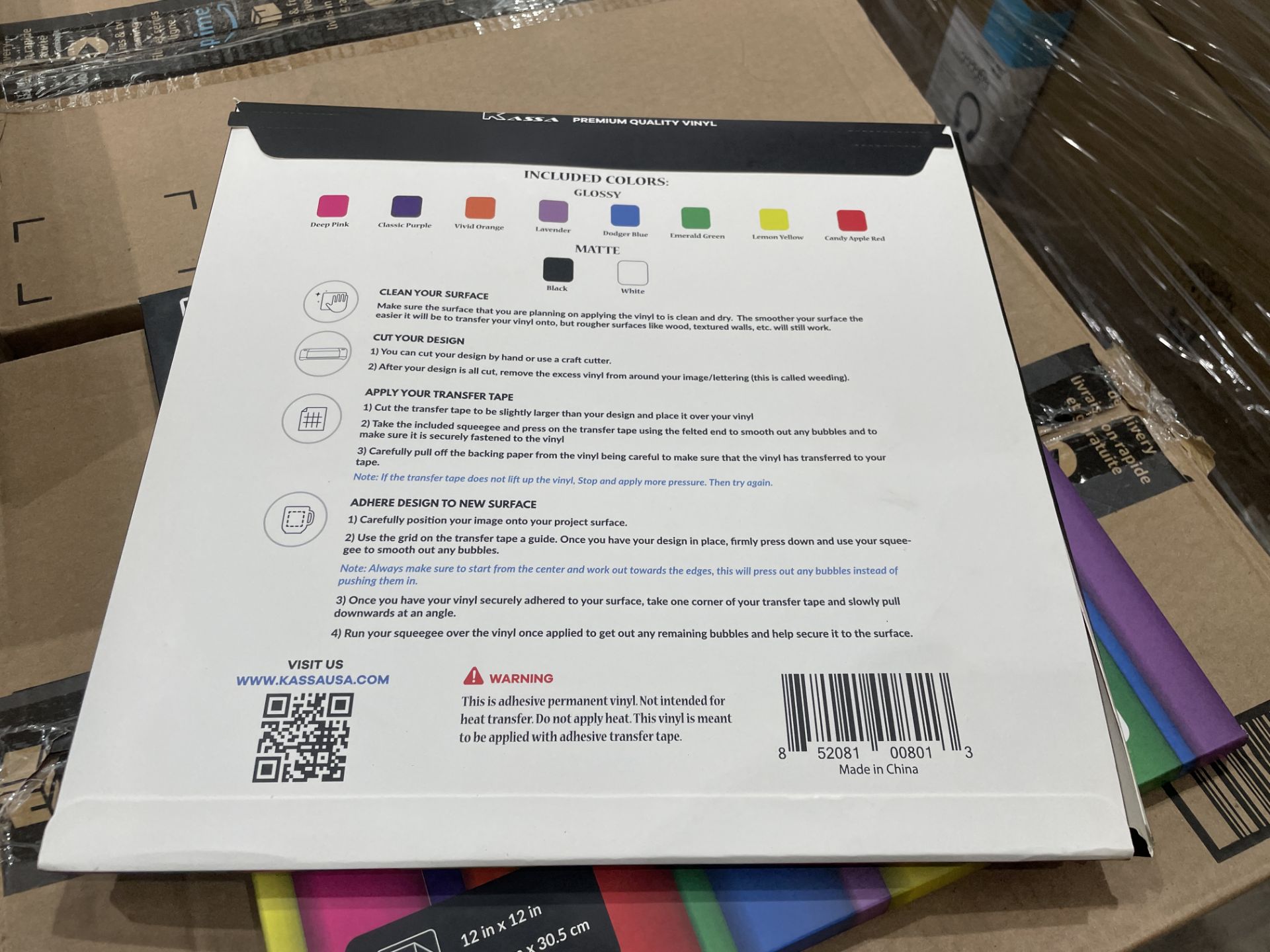 18 X BRAND NEW KASSA PREMIUM QUALITY VINYL PACKS OF 60 PERMANENT ...