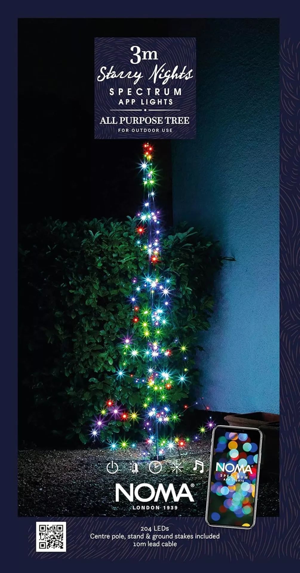 BRAND NEW NOMA Starry Nights Floor Standing App Controlled Christmas ...