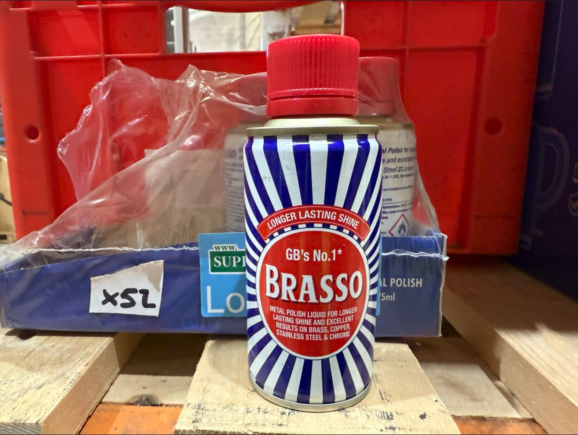 52 X BRAND NEW BRASSO METAL POLISH LIQUID, LONGER LASTING SHINE (LOC ...