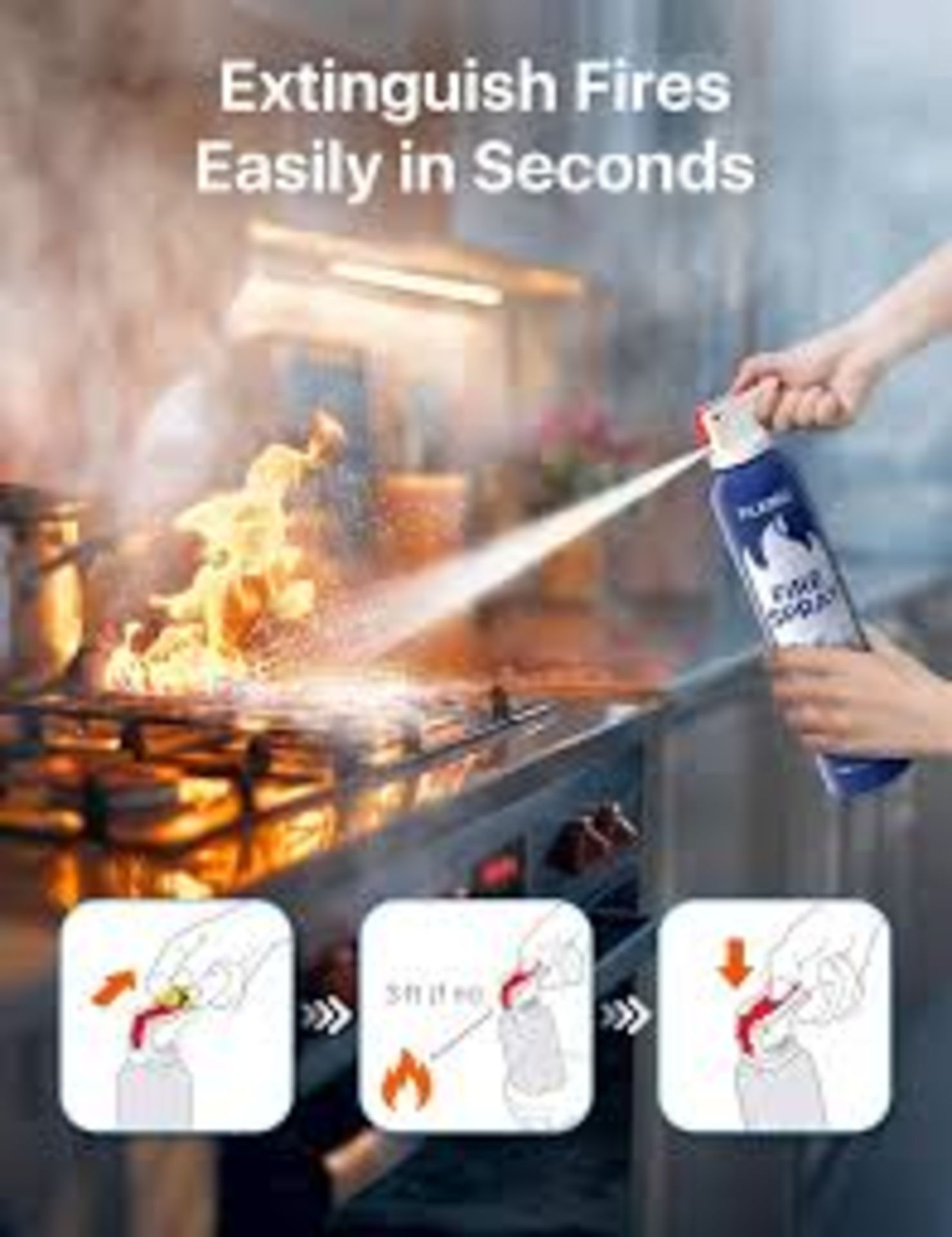 Pallet to Contain 150 x New & Boxed PLEMO Home Fire Extinguisher All-in ...
