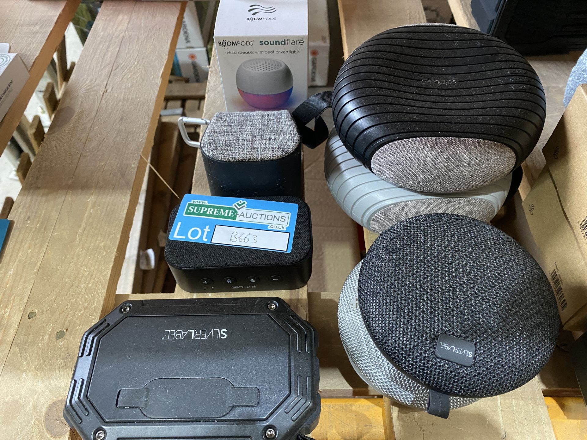 8PC MIXED LOT OF VARIOUS BLUETOOTH WIRELESS SPEAKERS, (LOC: R33.1-B663)
