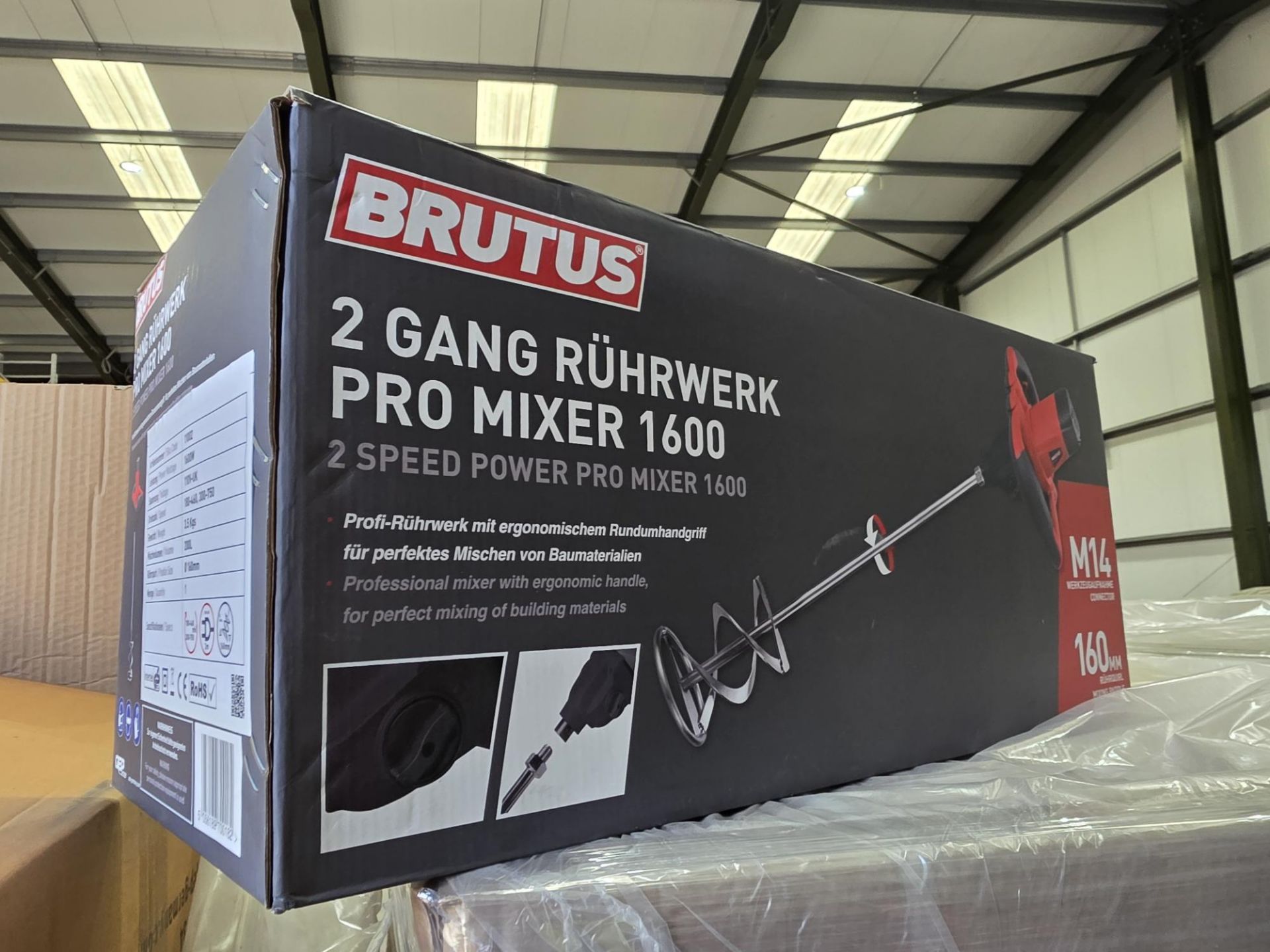 4 x New & Boxed BRUTUS PRO Mixer 1600 (1600W) 2-Speed. POWERFUL. ROBUST ...