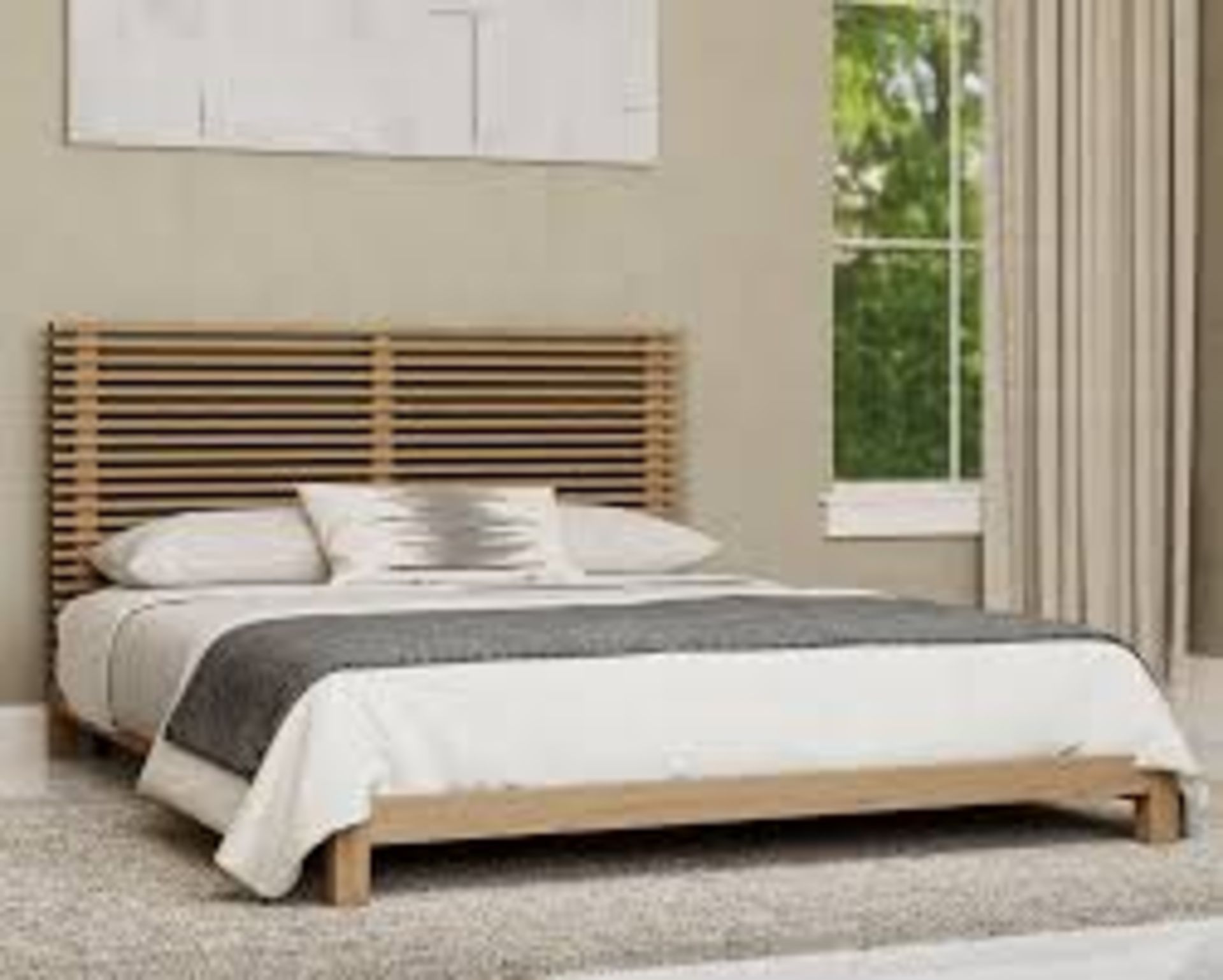 BRAND NEW Tanner Flaxen Solid Wood Bed. RRP £2499.99. (QJUDG6) Super ...