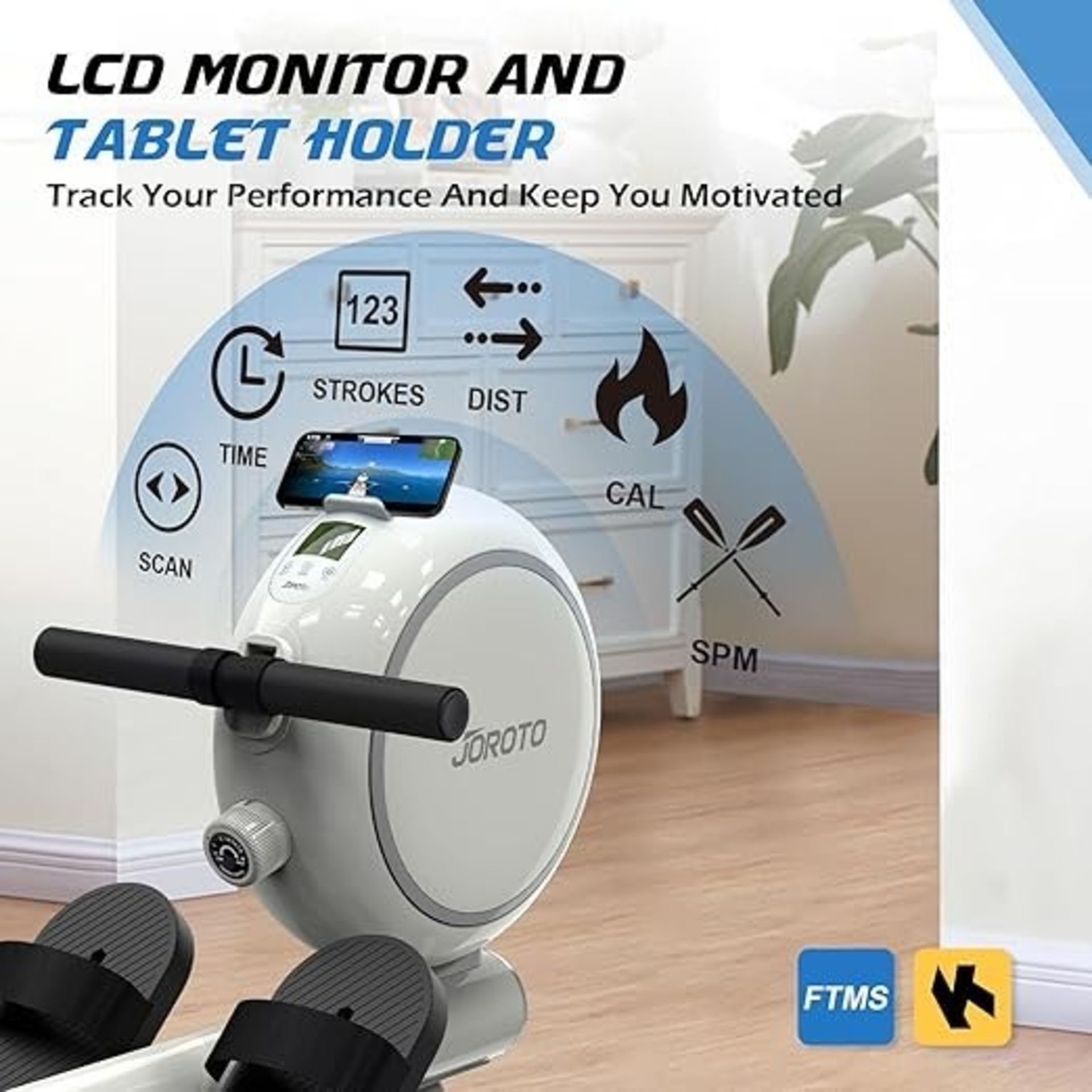 NEW & BOXED JOROTO JR40 ROWING MACHINE. (R8-10)