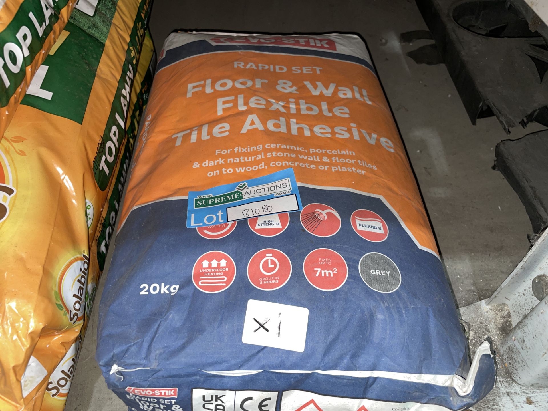 1 X BRAND NEW EVO STICK, RAPID SET FLOOR AND WALL FLEXIBLE TILE ...