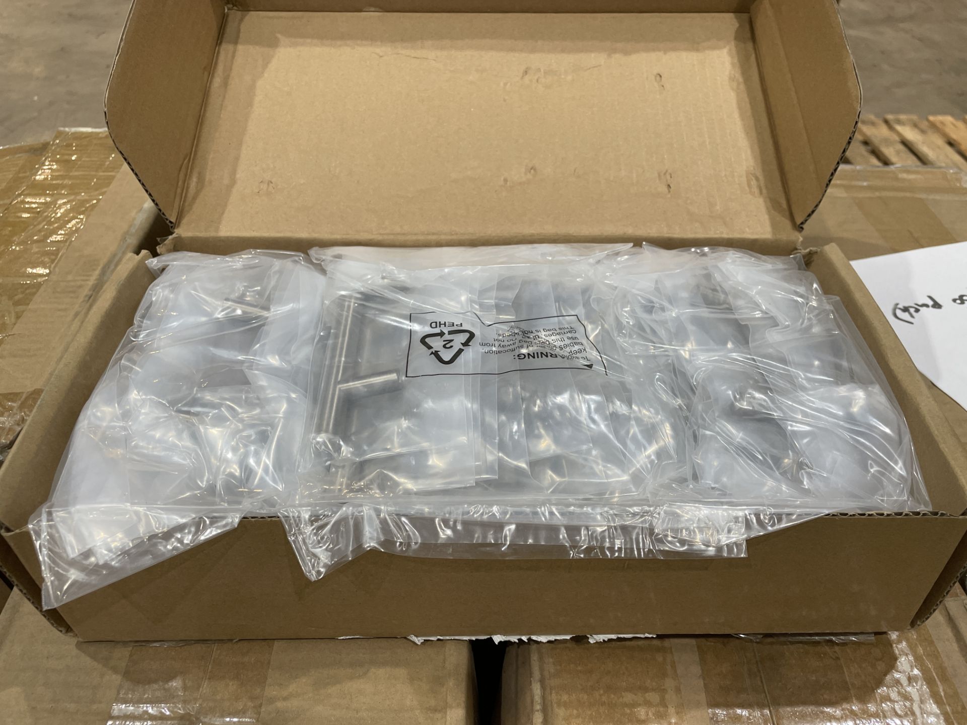 12 X BRAND NEW PACKS OF 50 EURO BAR CABINET HANDLES 5.38 INCH SATIN ...