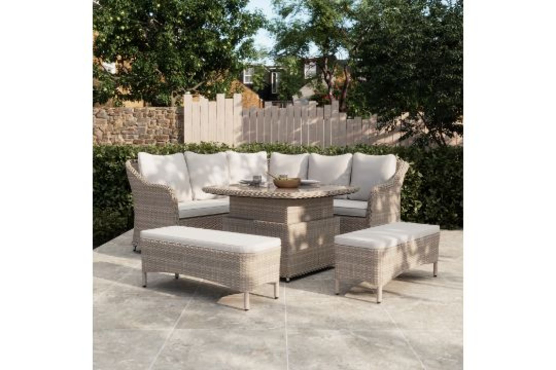 Boxed Hamilton 7 Seater Modular Corner Garden Furniture Set. RRP £1,000 ...