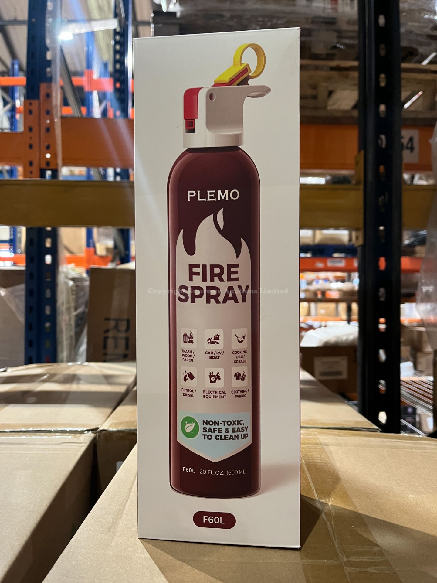 20x BRAND NEW PLEMO FIRE SPRAY F60L EXTINGUISHERS. (R9-1)