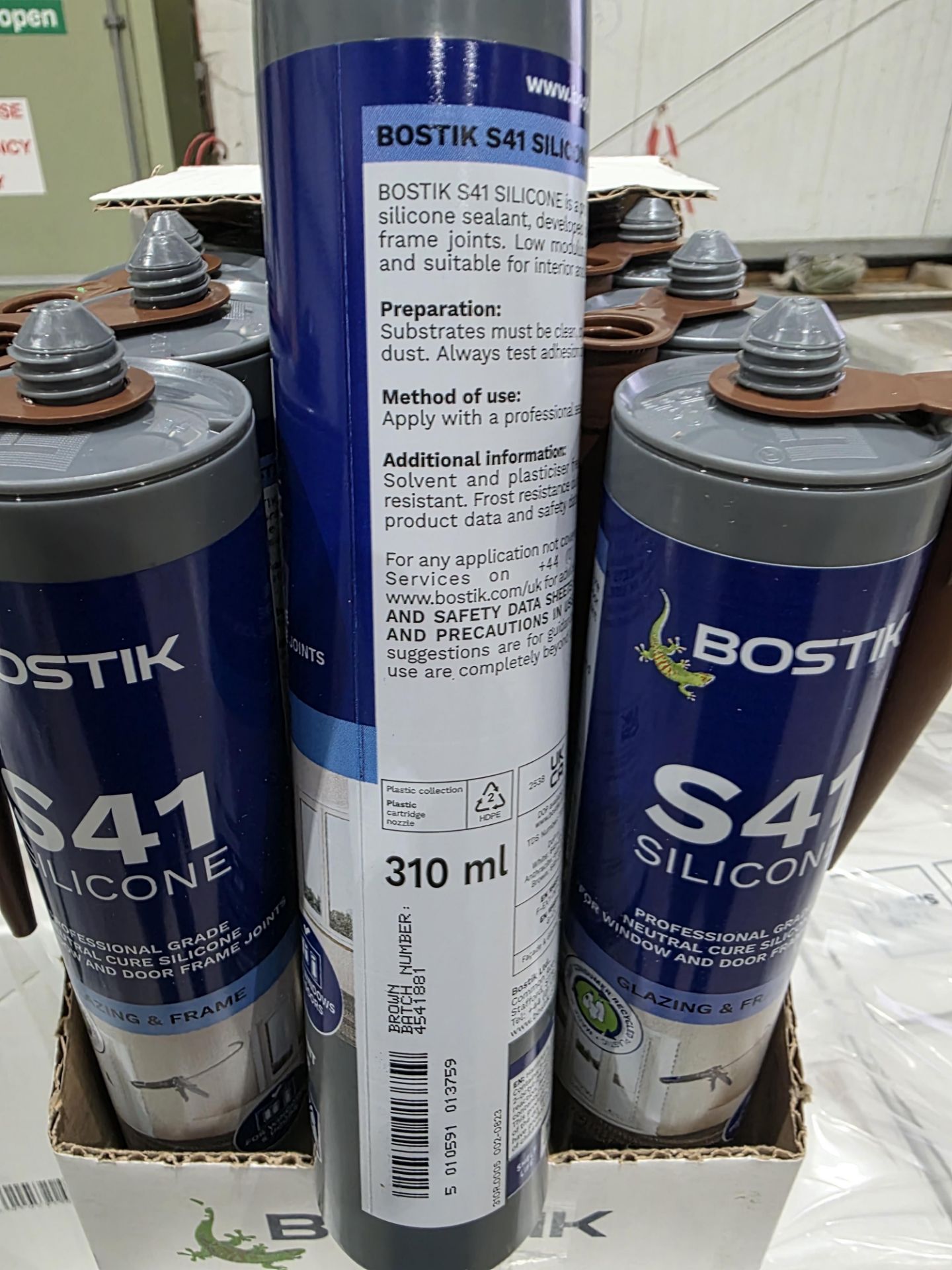 Pallet to Contain 480 x Bostik S41 Neutral Cure Window & Door Frame ...