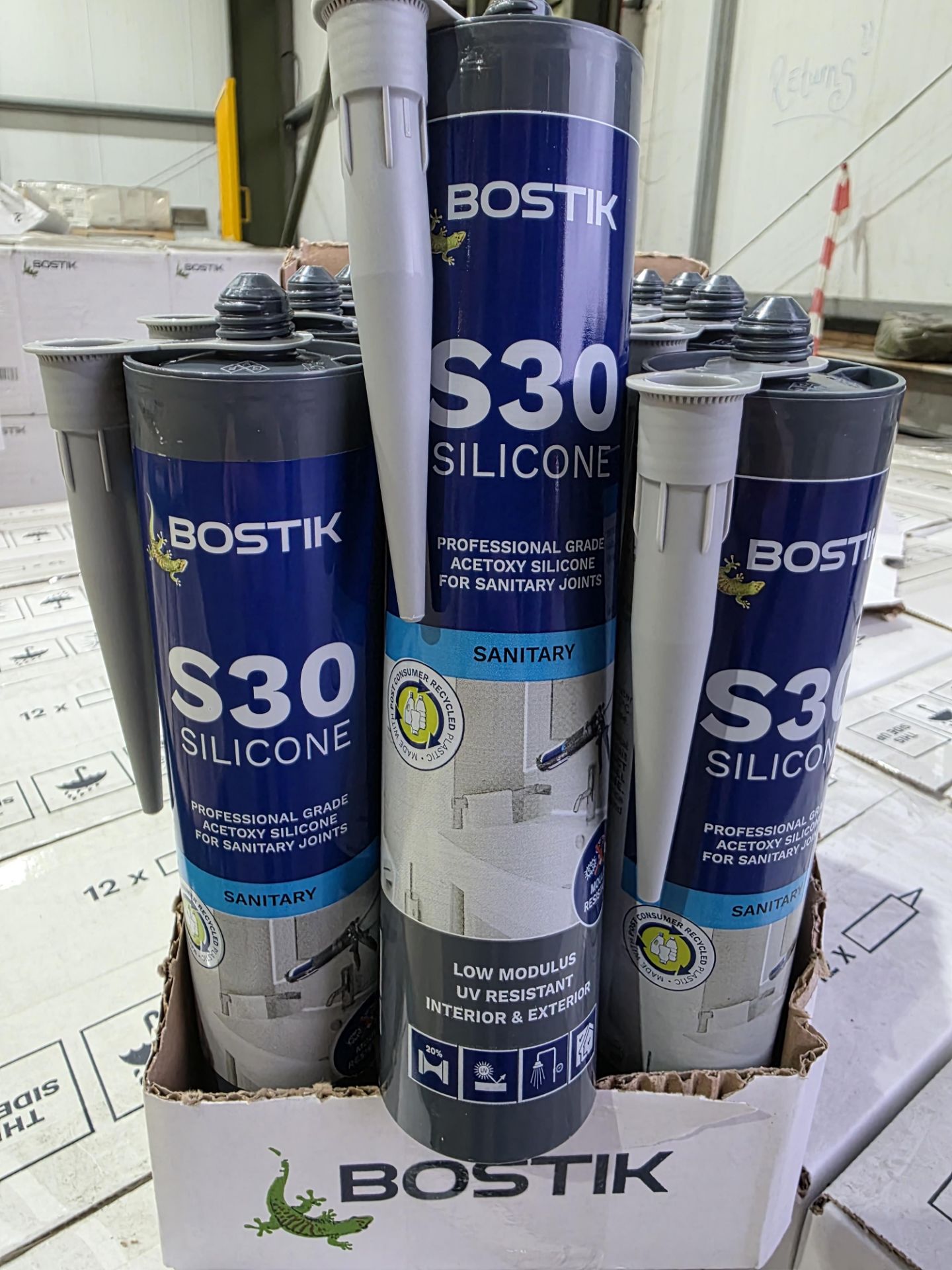 Pallet to Contain 480 x Bostik S41 Neutral Cure Window & Door Frame ...