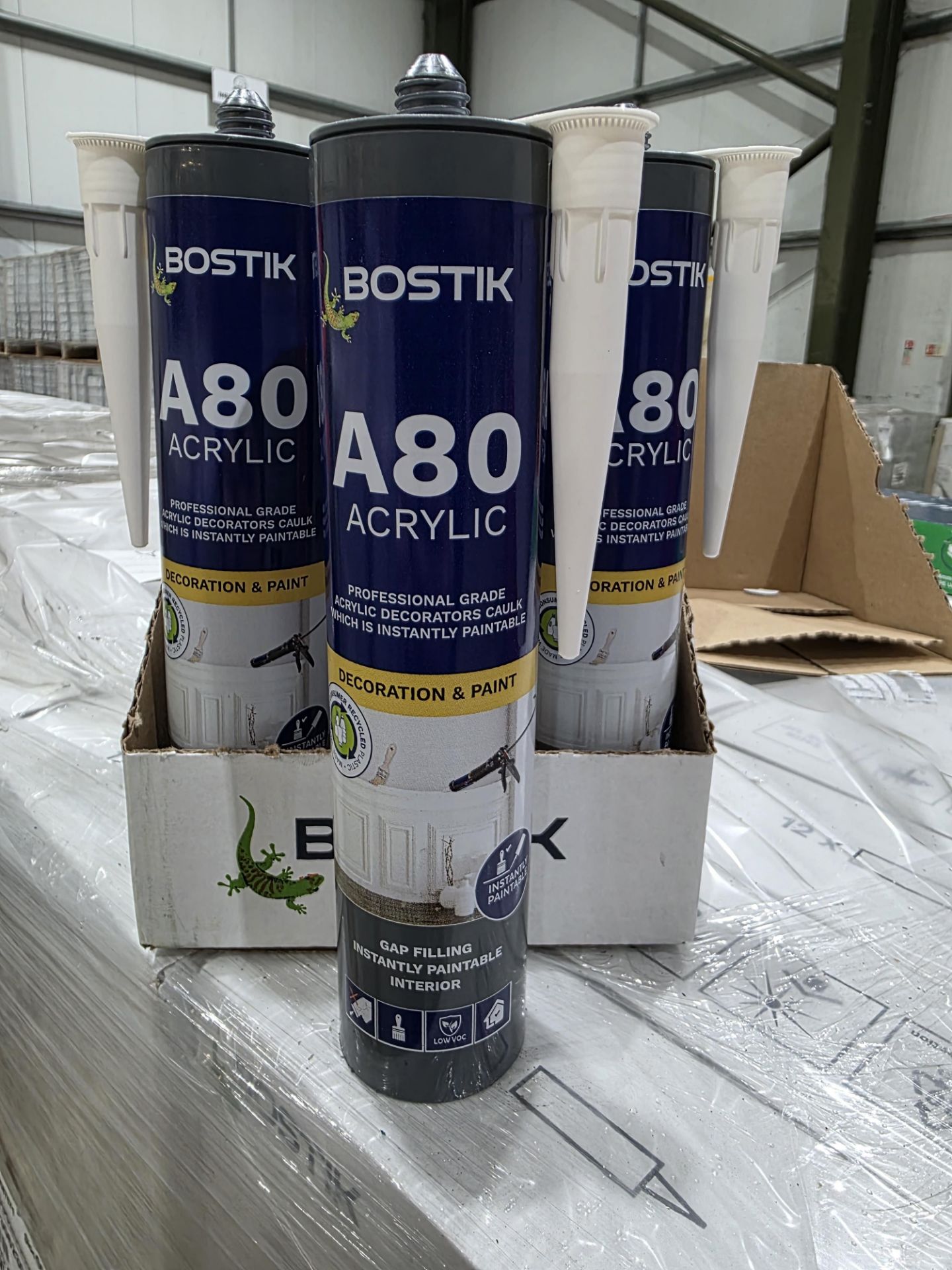 37 x Bostik Pro A80 Acrylic Decorators Caulk 310ml White. RRP £6.48 per ...
