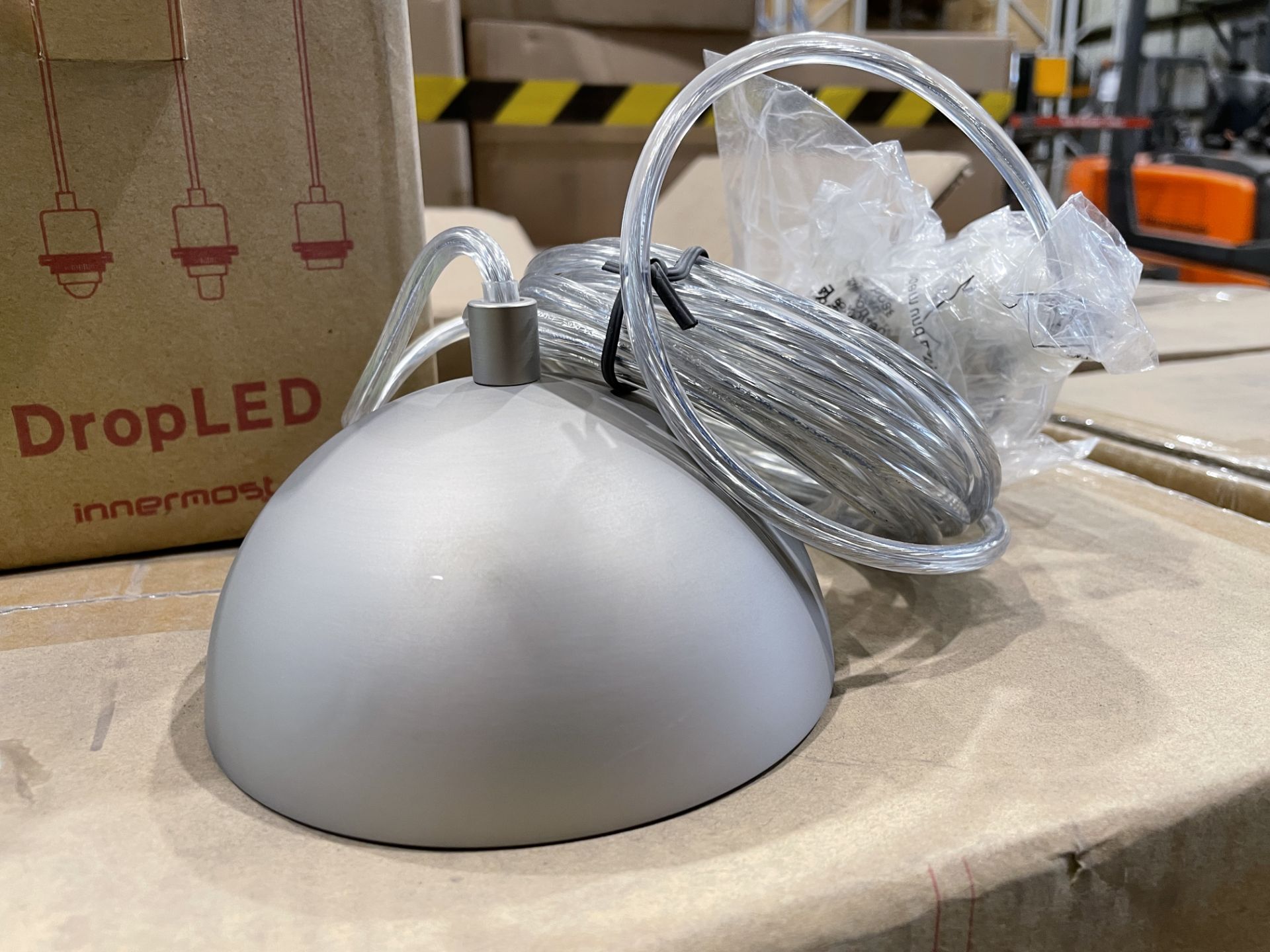 3 X BRAND NEW Innermost Drop Pendant Light SATIN NICKEL RRP £199 EACH ...