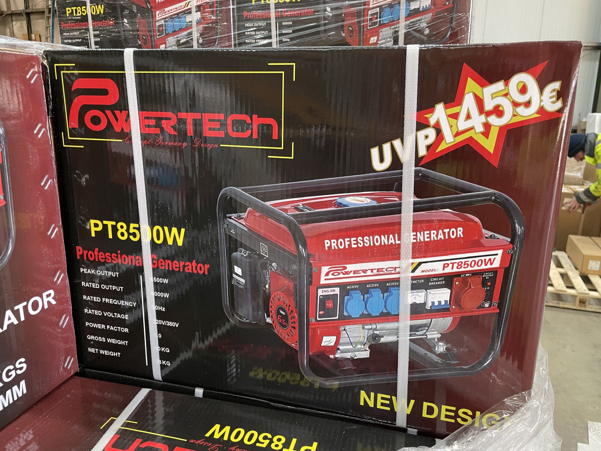 5 x BRAND NEW PT8500W POWERTECH GASOLINE GENERATOR 605 X 430 X 440MM ...