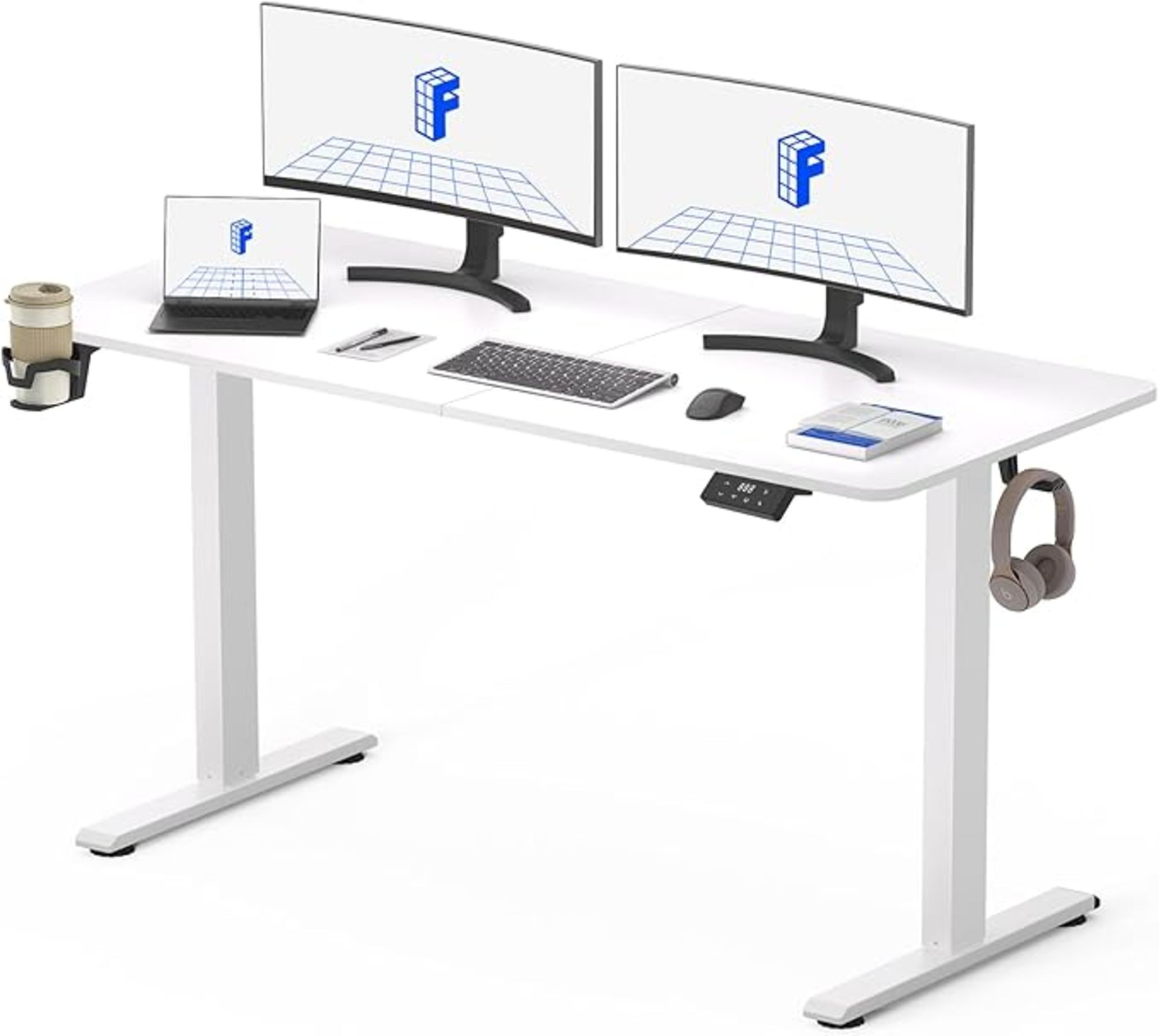 Boxed FLEXISPOT 140 * 60cm Lite Electric Standing Desk Height ...