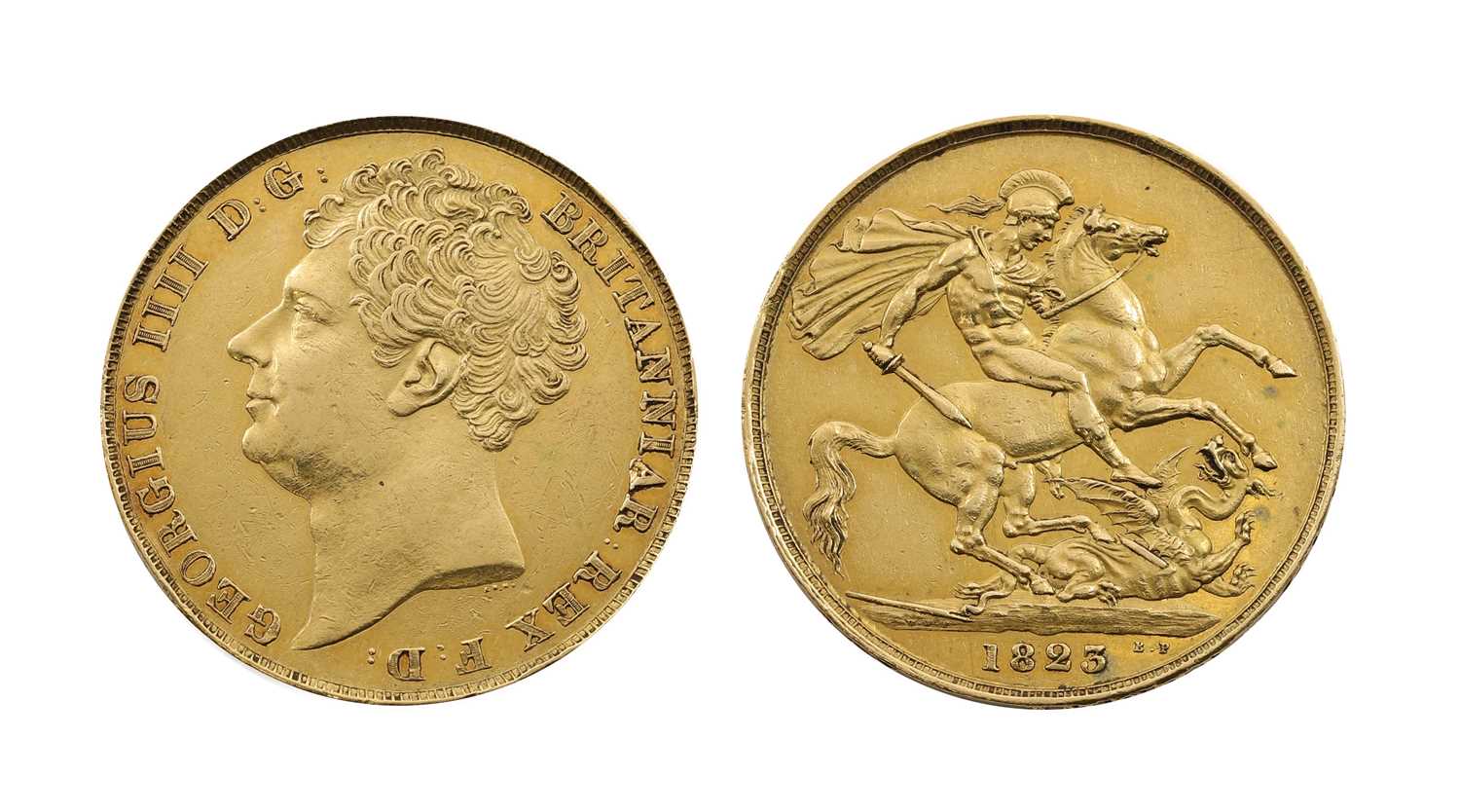 Coins, Great Britain, George IV (1820-1830), Double Sovereign, Two ...