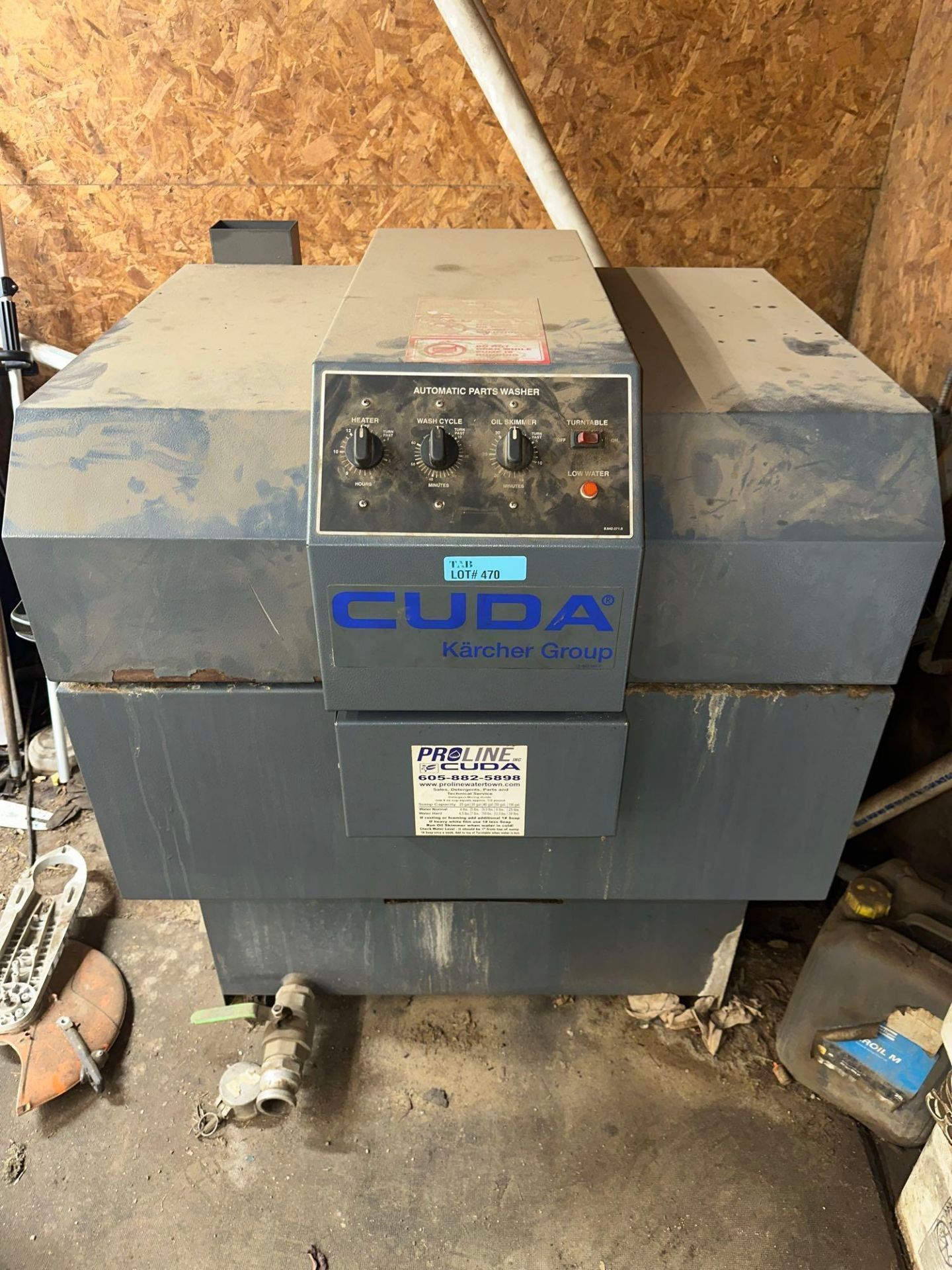 Cuda 2412 Series top-load automatic aqueous parts washer