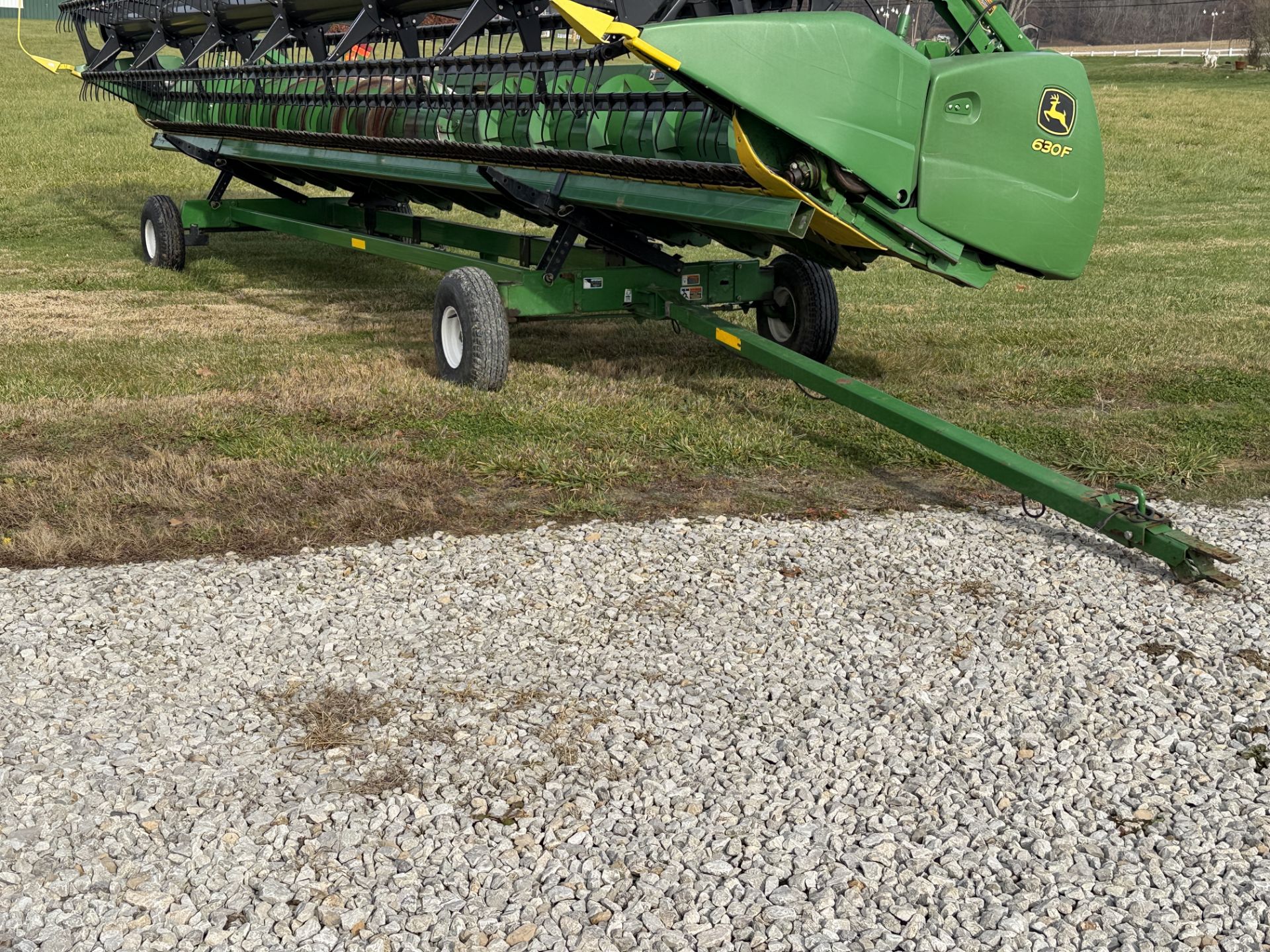 HT30 Unverferth header cart, extendable tongue, lights, 7.5-10 tires.