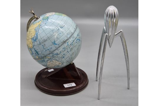 A Vintage Alessi Italian Lemon squeezer- space age. Chad Valley Tin ...