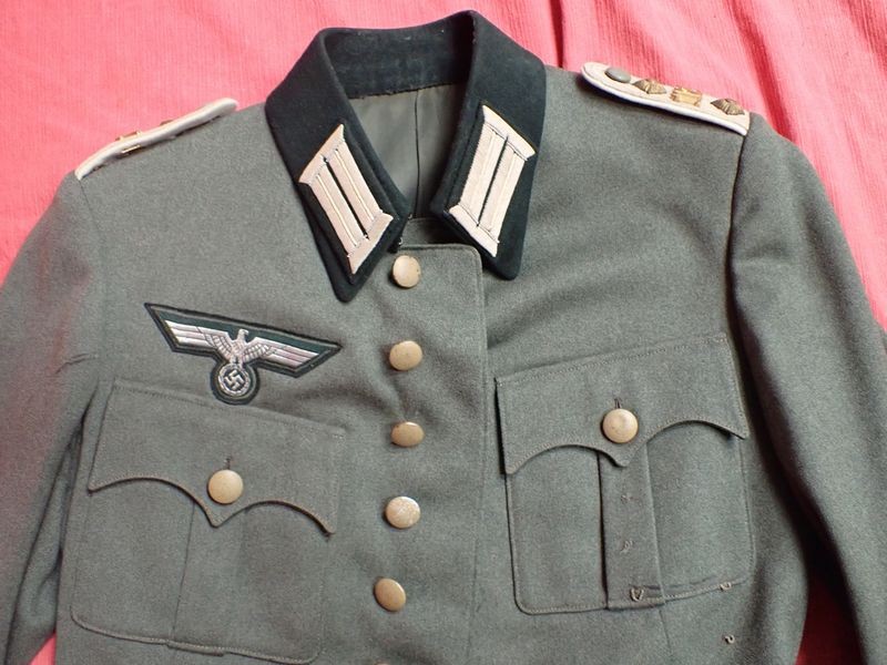 WW2 German Infantry officers tunic Feldgrau tunic in excellent clean ...