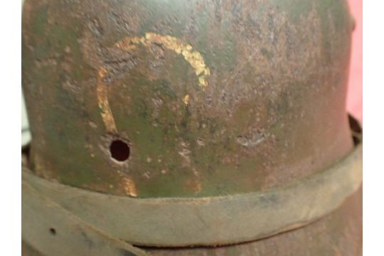 WW1 German 1st Guards steel helmet with face guard A rare WW1 German ...