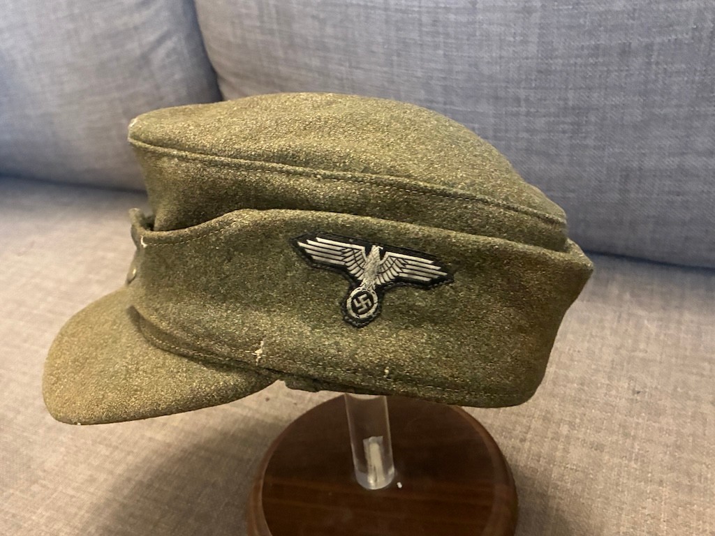 SS M43 Cap with two part insignia