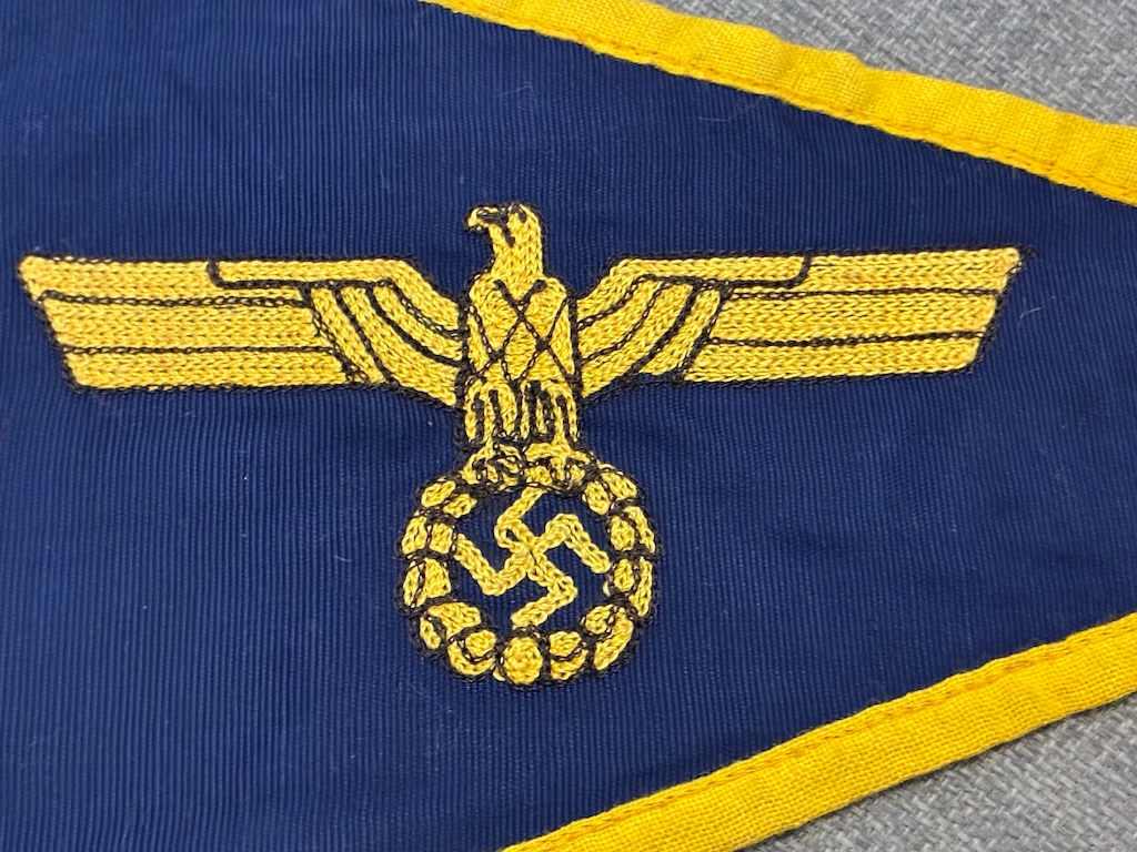 WW2 German Kriegsmarine Car Pennant Double sided pennant in very good ...