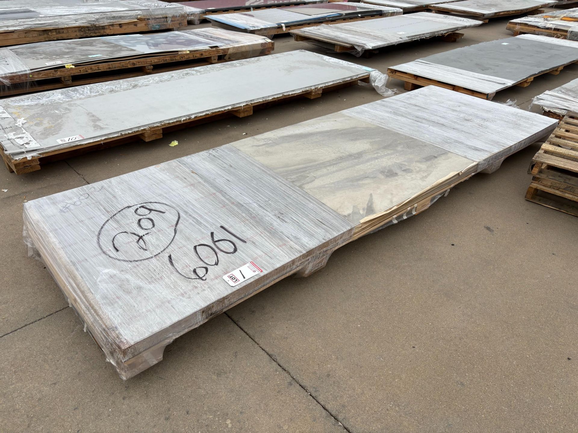 (1) SKID OF 6061 ALUMINUM SHEETS, APPROX. 1,280 LBS, P# 209. DISCLAIMER ...