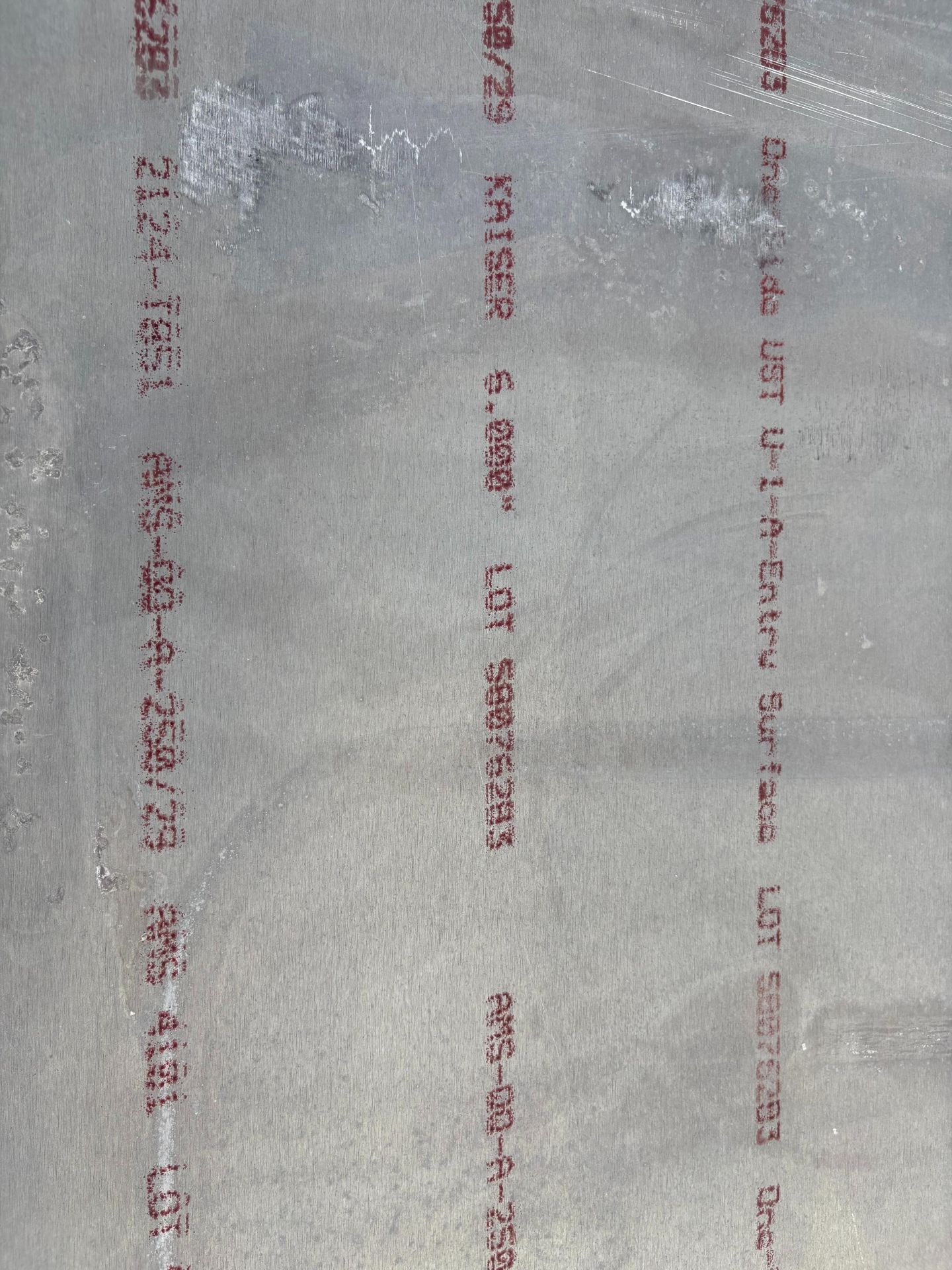 (3) 36" X 79" X 6" KAISER ALUMINUM PLATES, 2124 ALLOY, APPROX. 5,187 ...