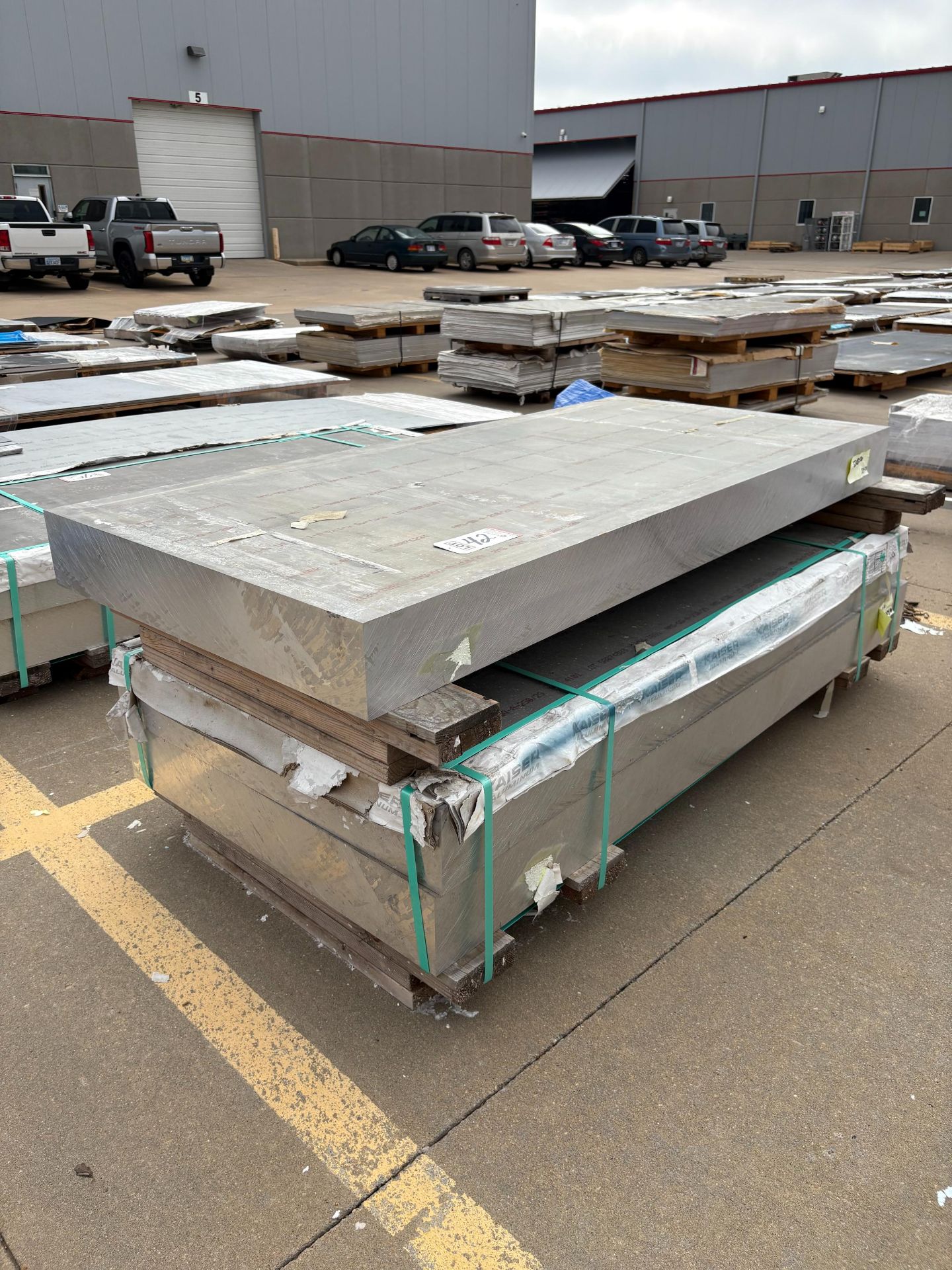 (3) 36" X 79" X 6" KAISER ALUMINUM PLATES, 2124 ALLOY, APPROX. 5,187 ...