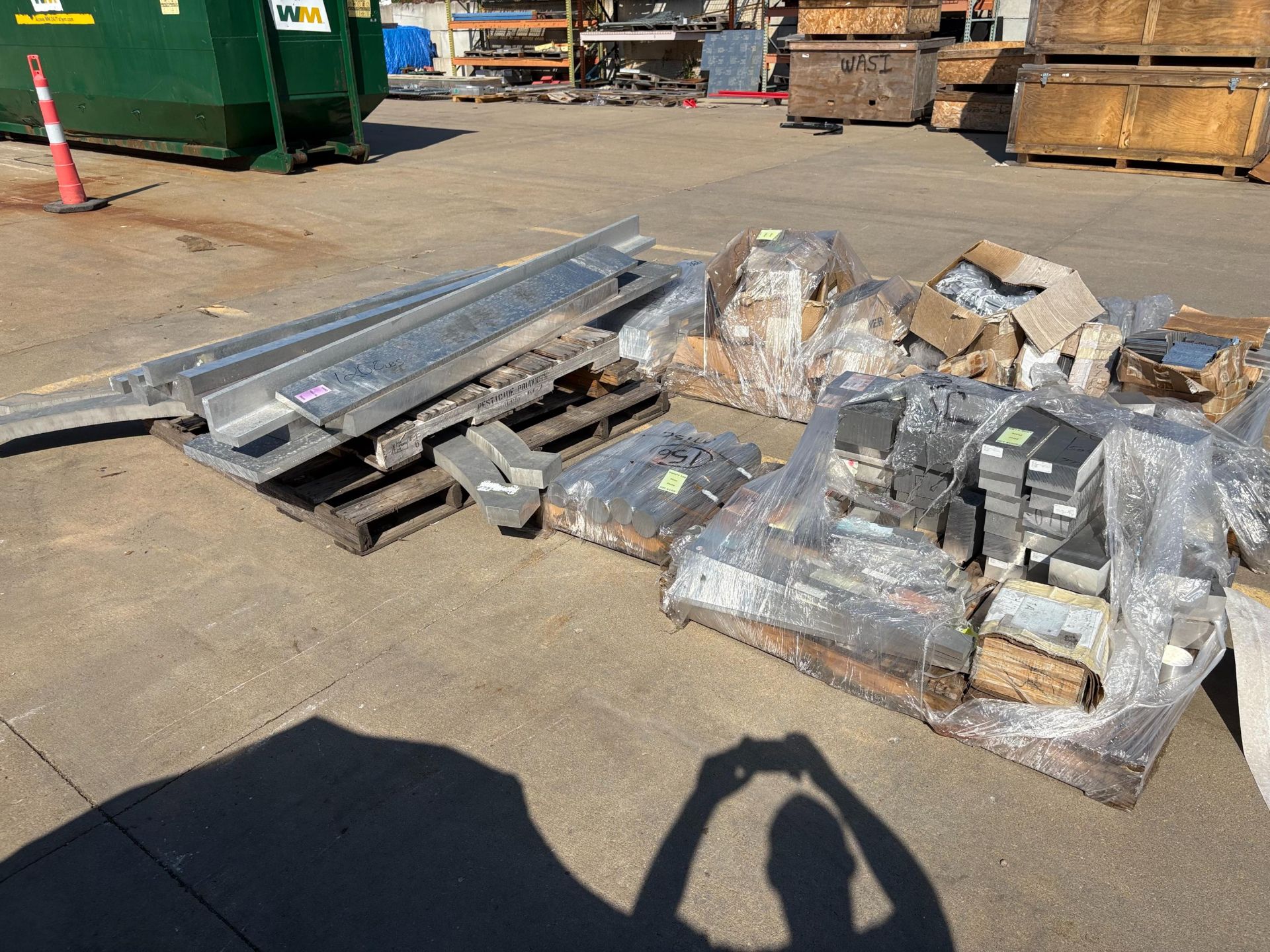 (6) SKIDS OF MISC. ALUMINUM, APPROX. 3,952 LBS, P# 19, 130, 156, 307 ...