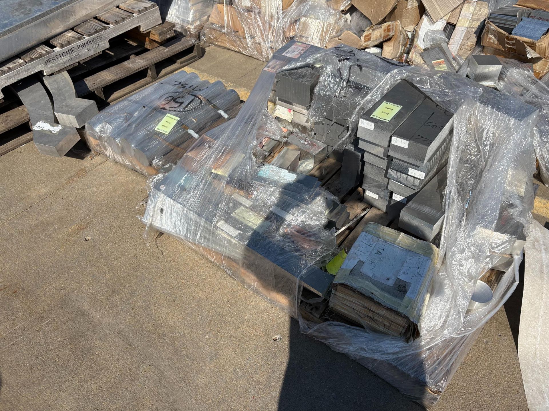 (6) SKIDS OF MISC. ALUMINUM, APPROX. 3,952 LBS, P# 19, 130, 156, 307 ...