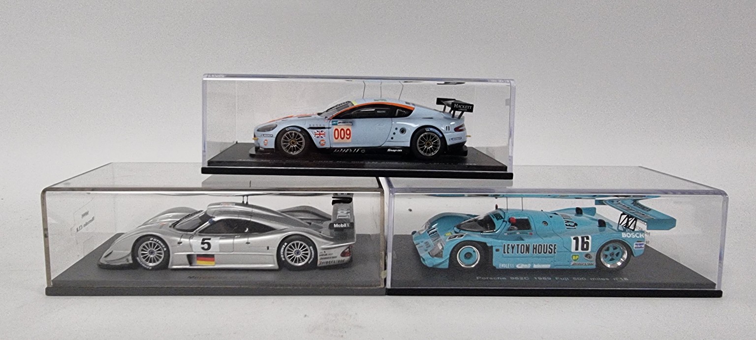Spark, a boxed group of 1:43 scale endurance and GT racing models ...