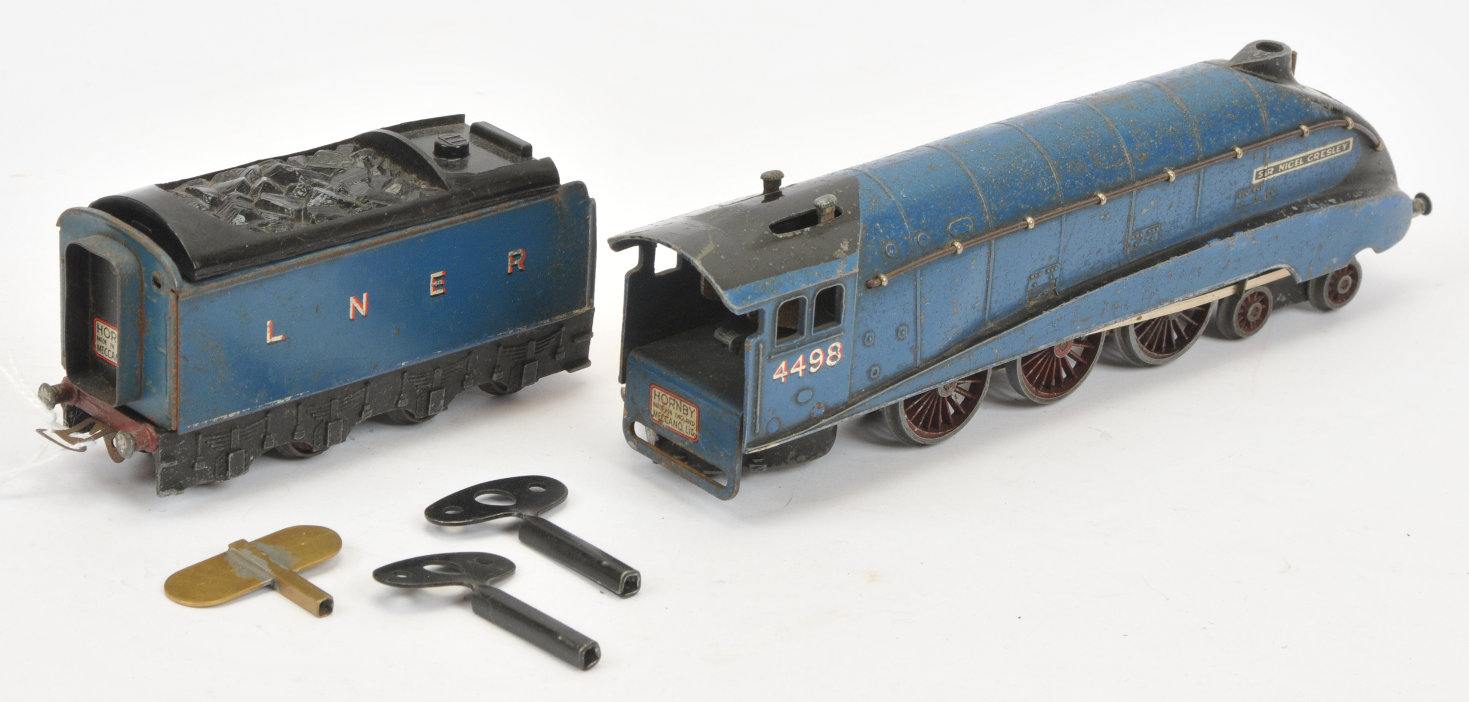 Hornby Dublo Clockwork pre-war DL1 4-6-2 LNER blue A4 Class Loco No ...