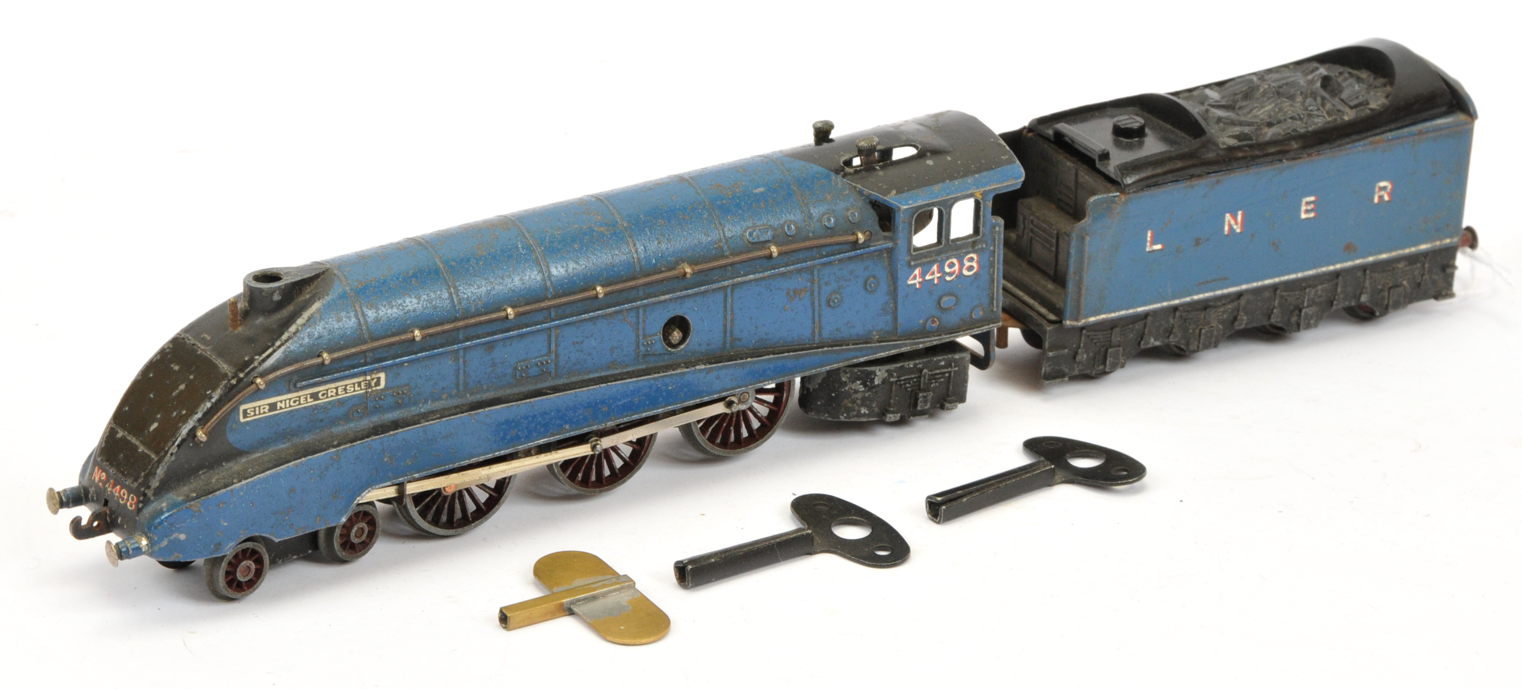 Hornby Dublo Clockwork pre-war DL1 4-6-2 LNER blue A4 Class Loco No ...