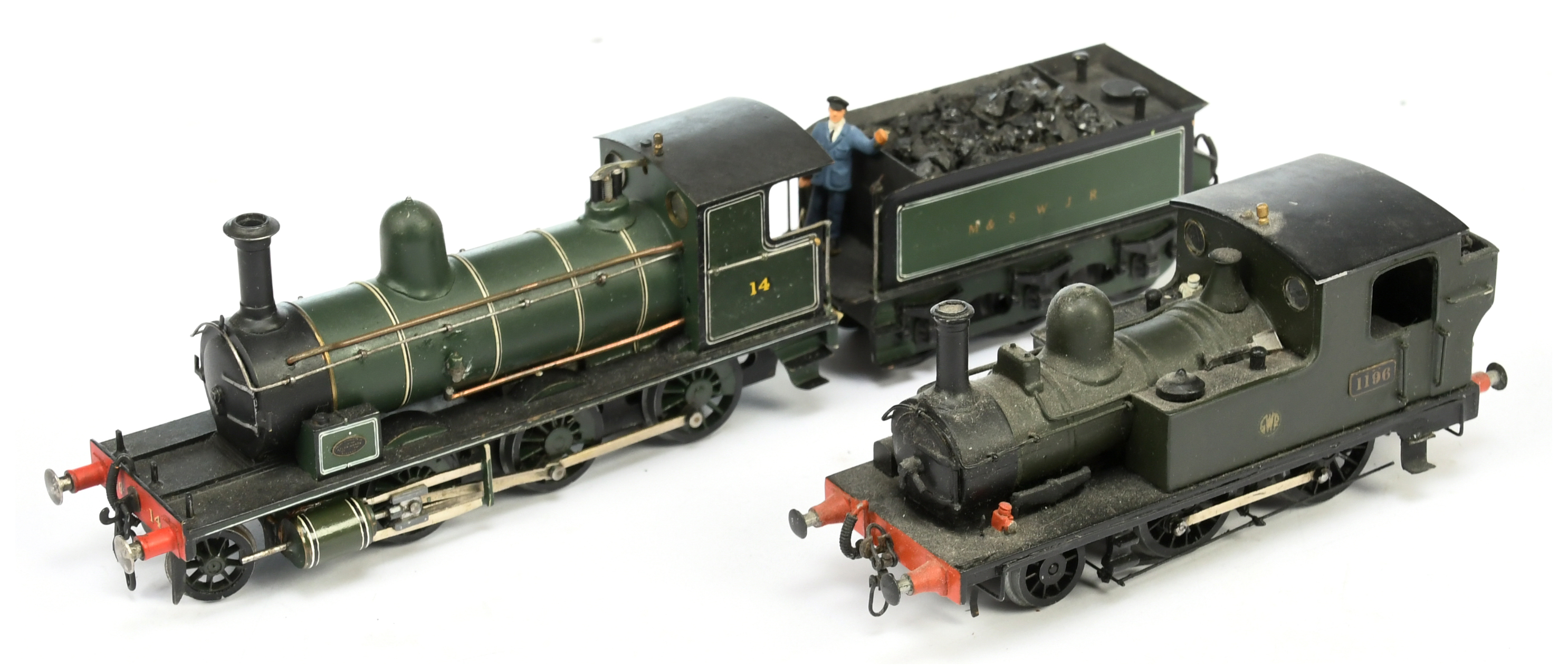 OO Gauge pair of kit built/scratchbuilt Steam Locomotives to include, M ...