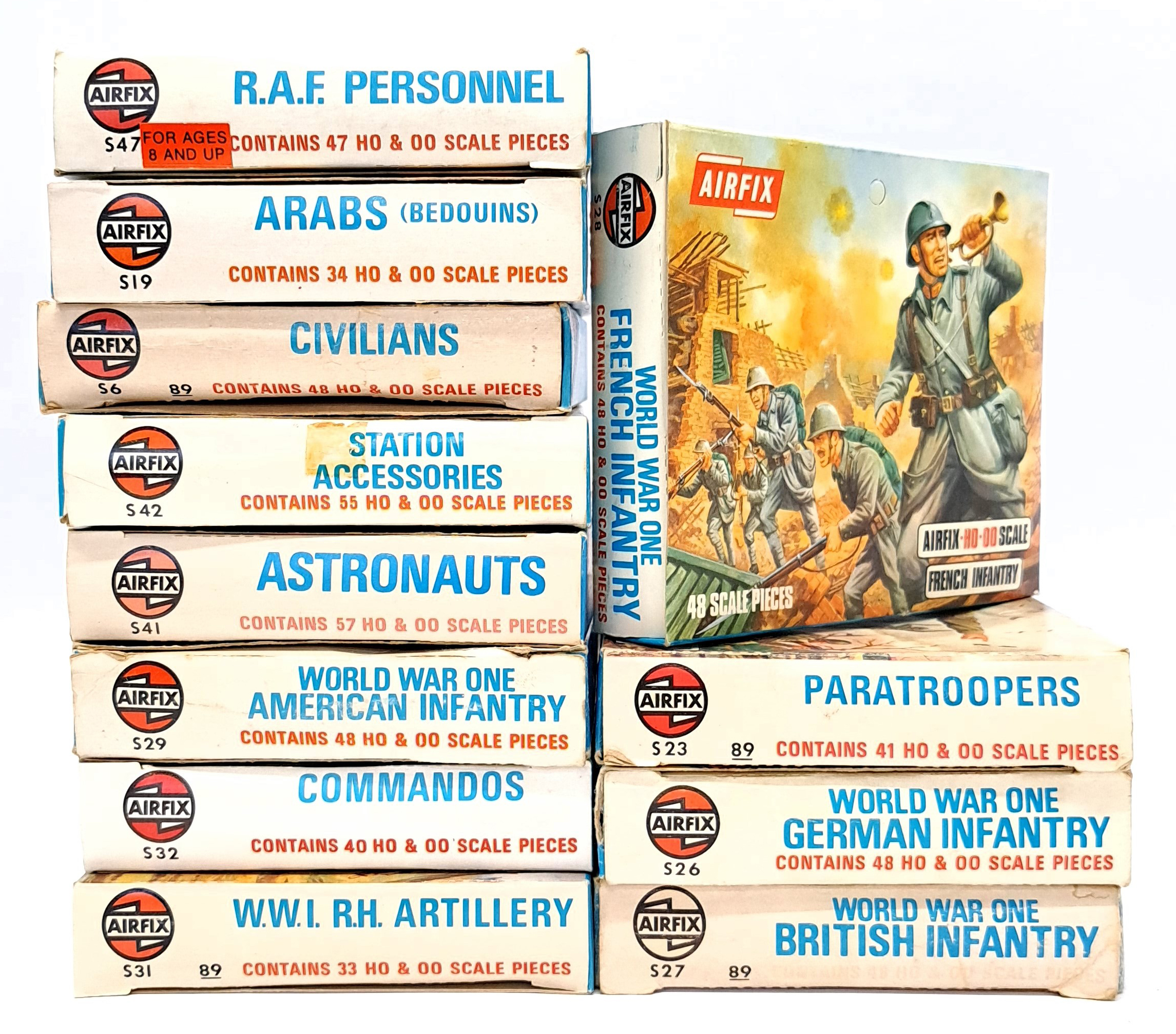 Airfix HO/OO Scale Figures, First Issue Sets to include S41 Astronauts ...