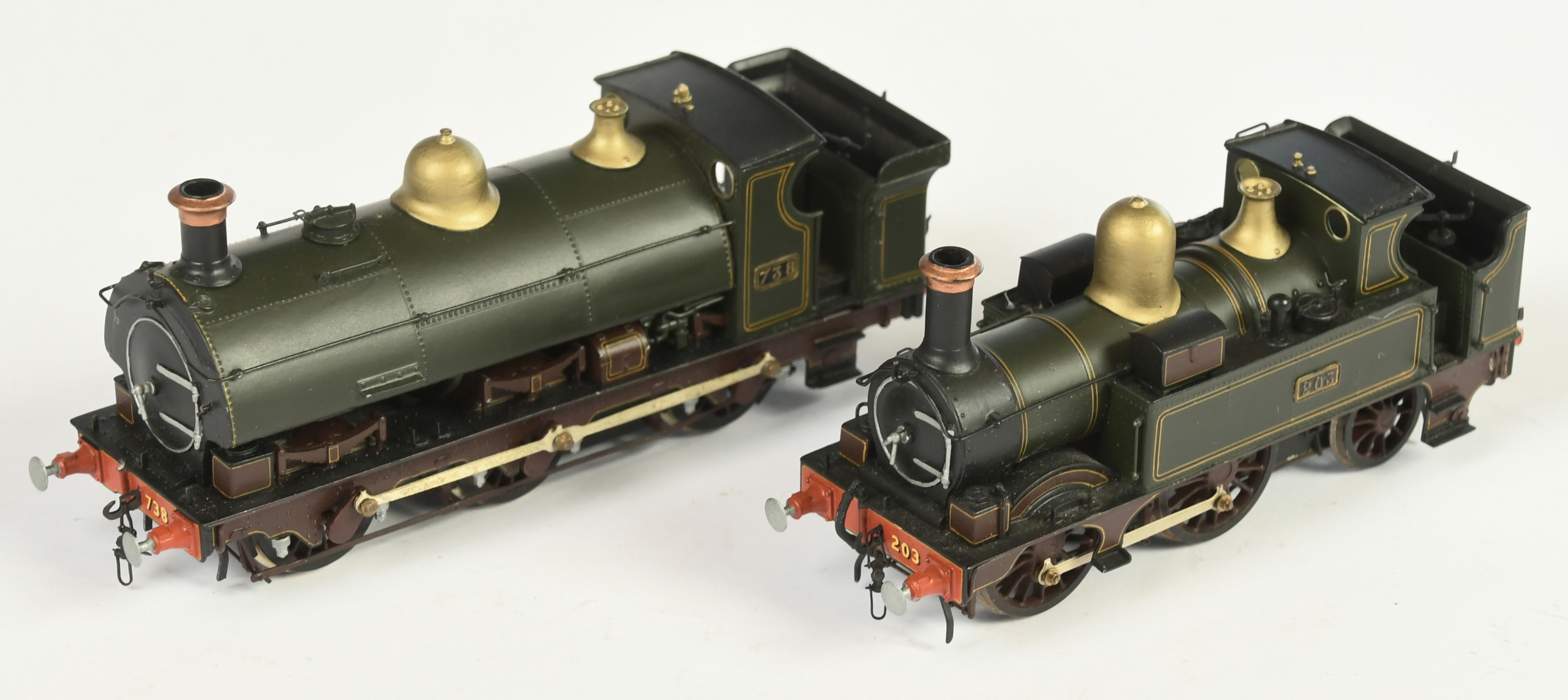 Kitbuilt OO Gauge pair of of GWR Tank Engines in Early GWR Livery ...