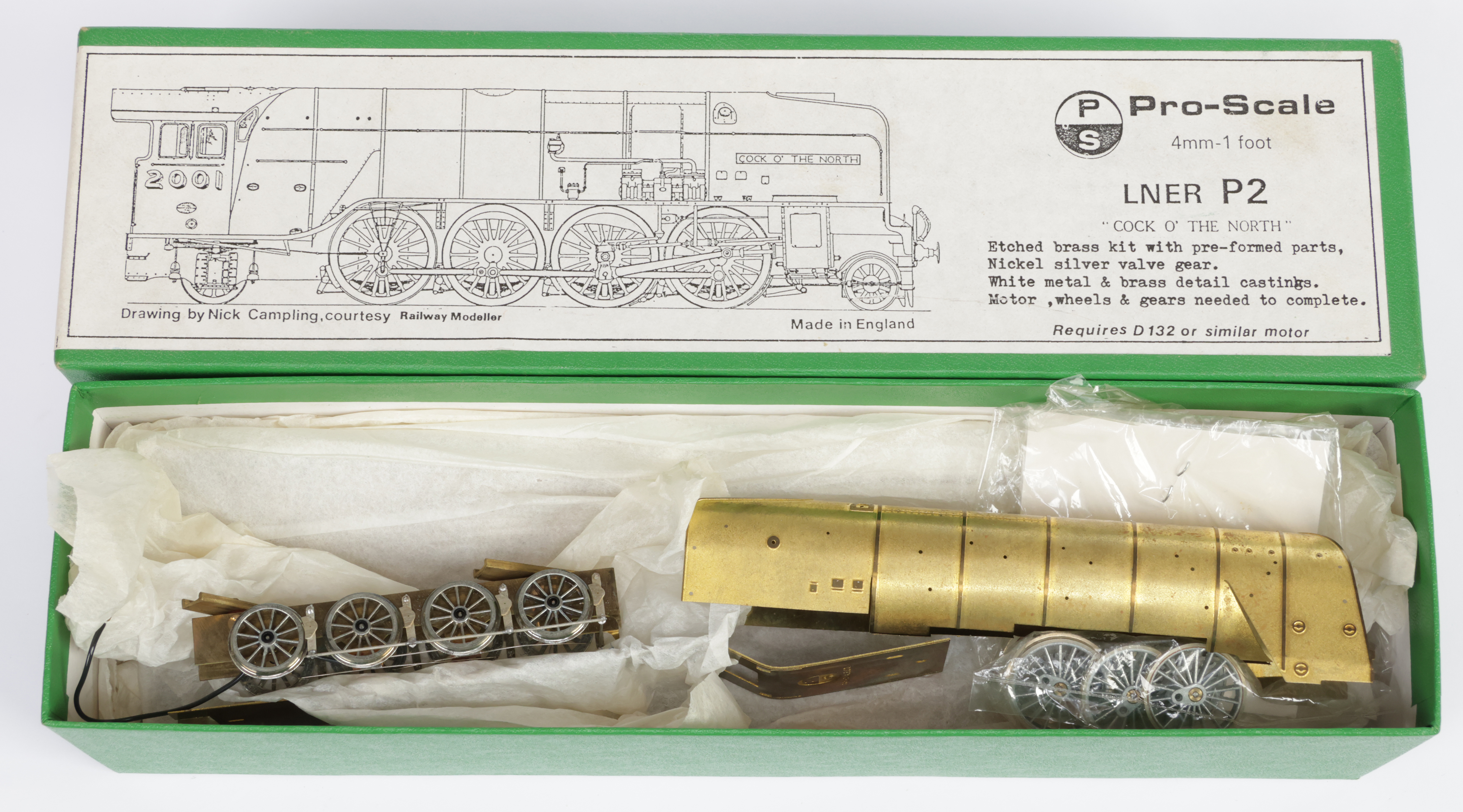 Pro-Scale OO gauge LNER Class P2 2-8-2 Steam Locomotive No.2001 ‘Cock o ...