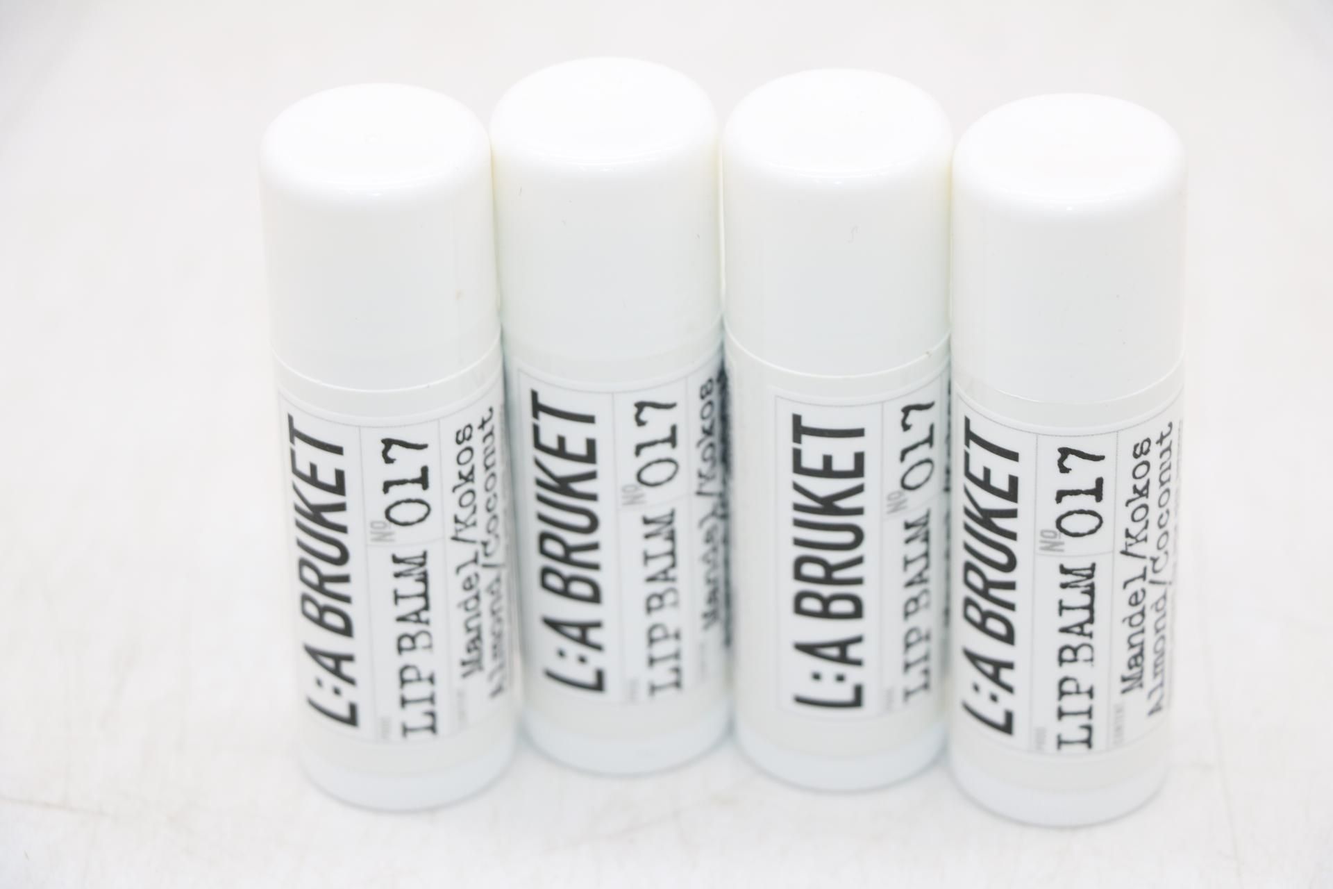 Four Bottle of L:A Brulet No.17 Lip Balm, Almond/Coconut, 14g, Net Wt 0 ...