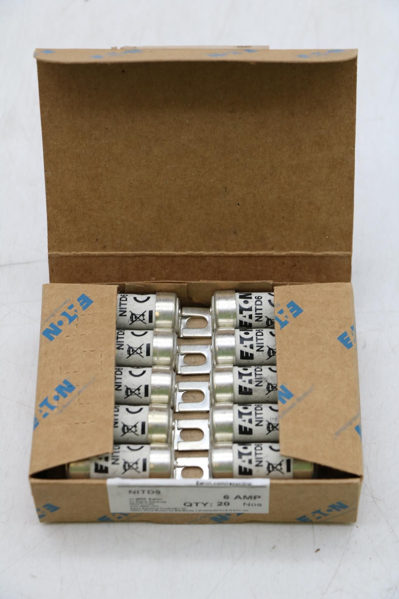 Four Boxes of Eaton NITD6 6AMP AC BS88 Industrial H.R.C Fuse Links ...