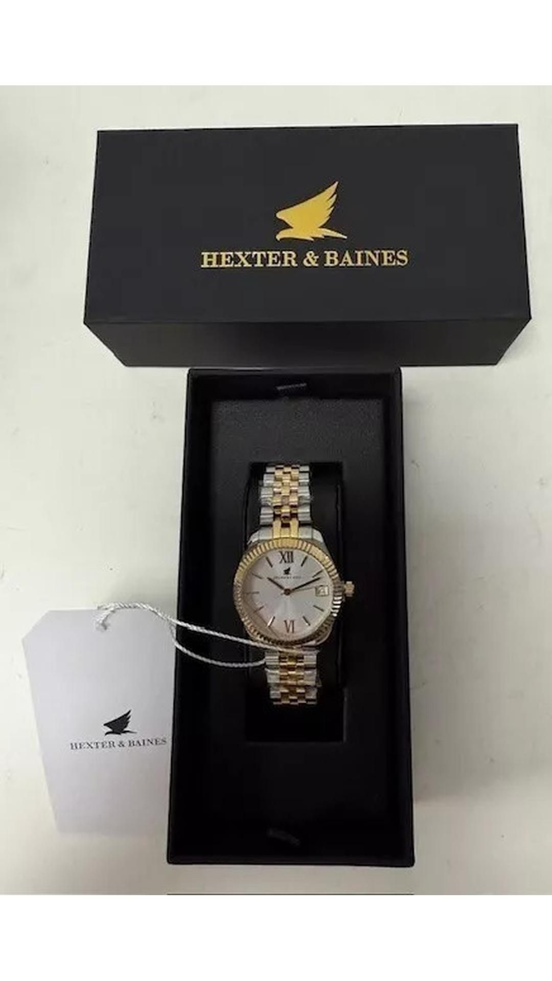 Hexter & Baines Women's Two Tone Watch, Silver & Gold