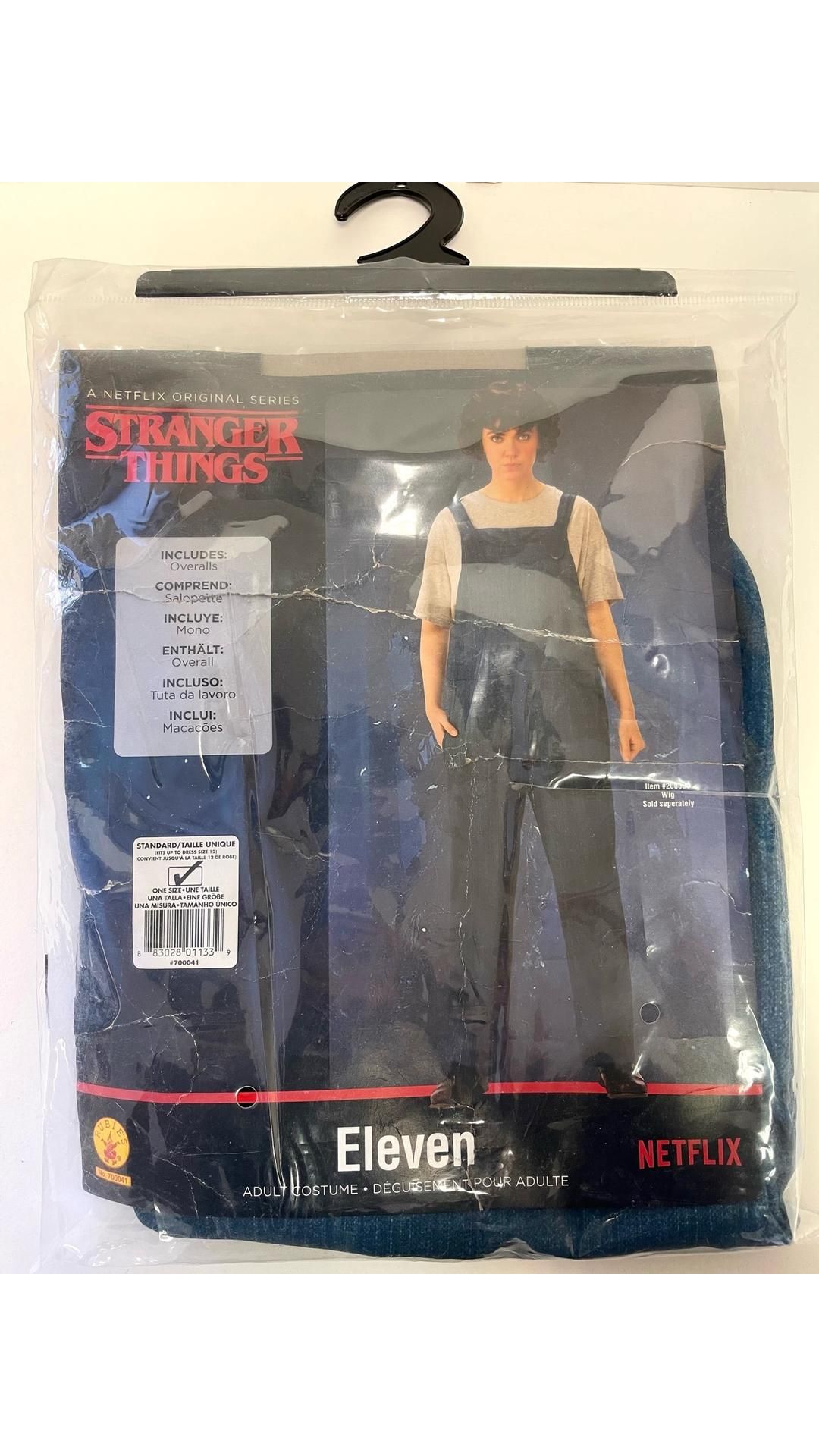 Rubie's Stranger Things Eleven Overalls Women's Halloween Costume, One Size