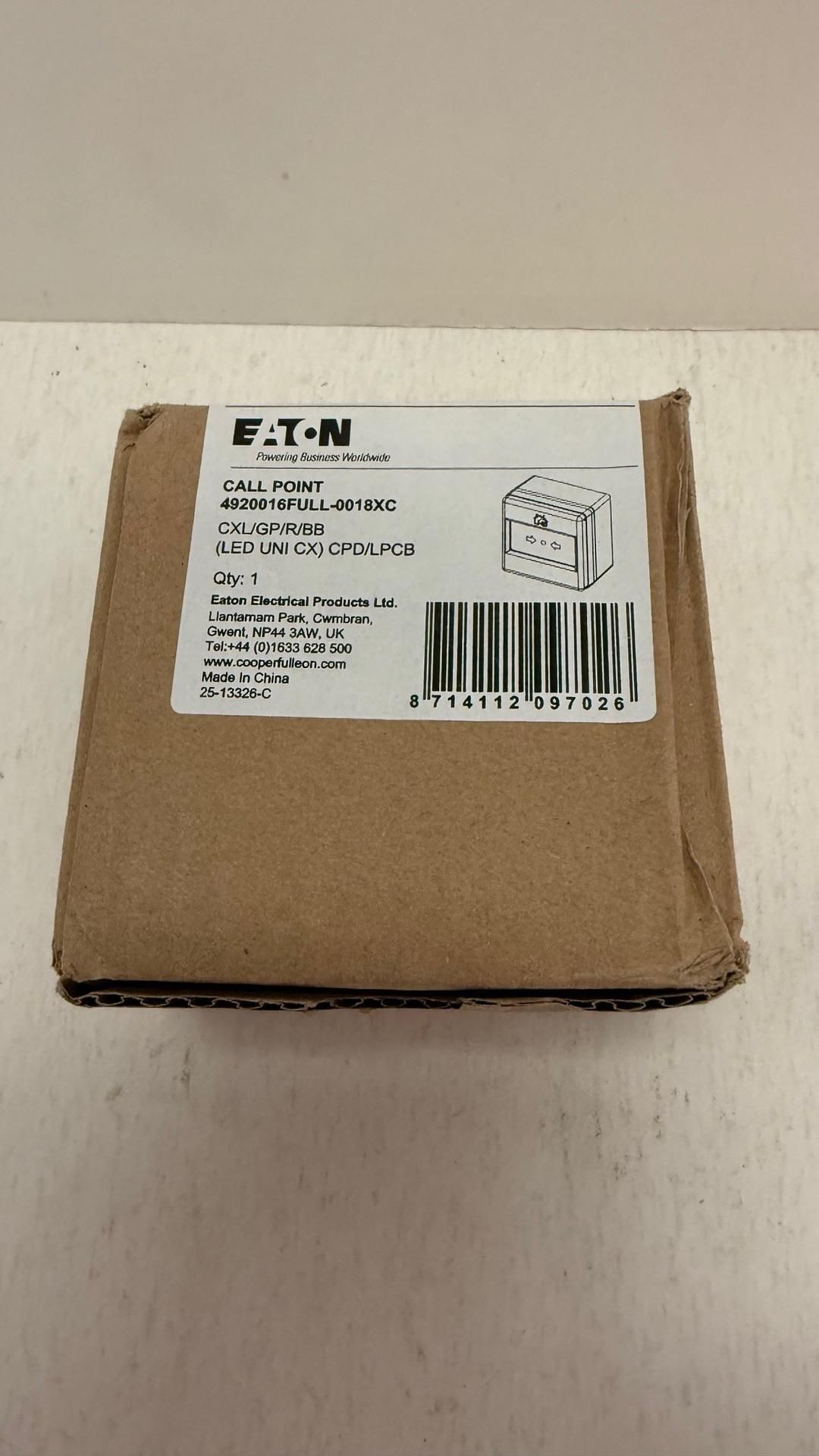 Four Eaton 4920016FULL-0018XC CXL Call Point, Conventional, with LED ...