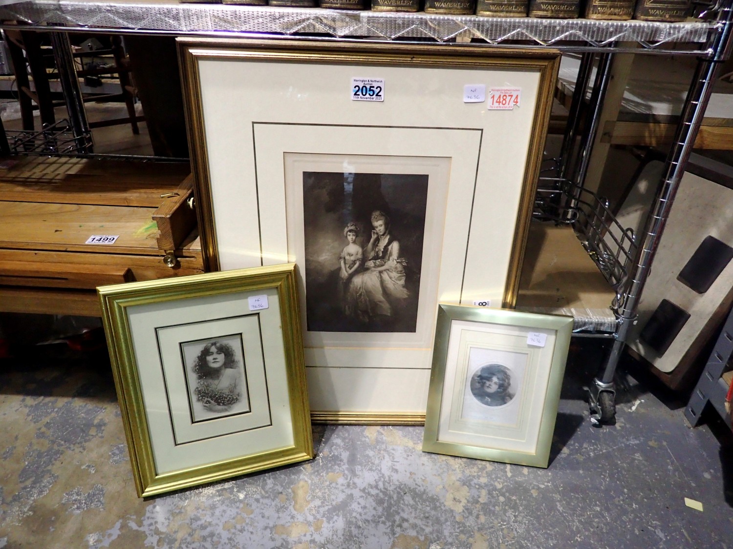 Stevengraph silk portrait, Edwardian postcard and a monolitho study ...