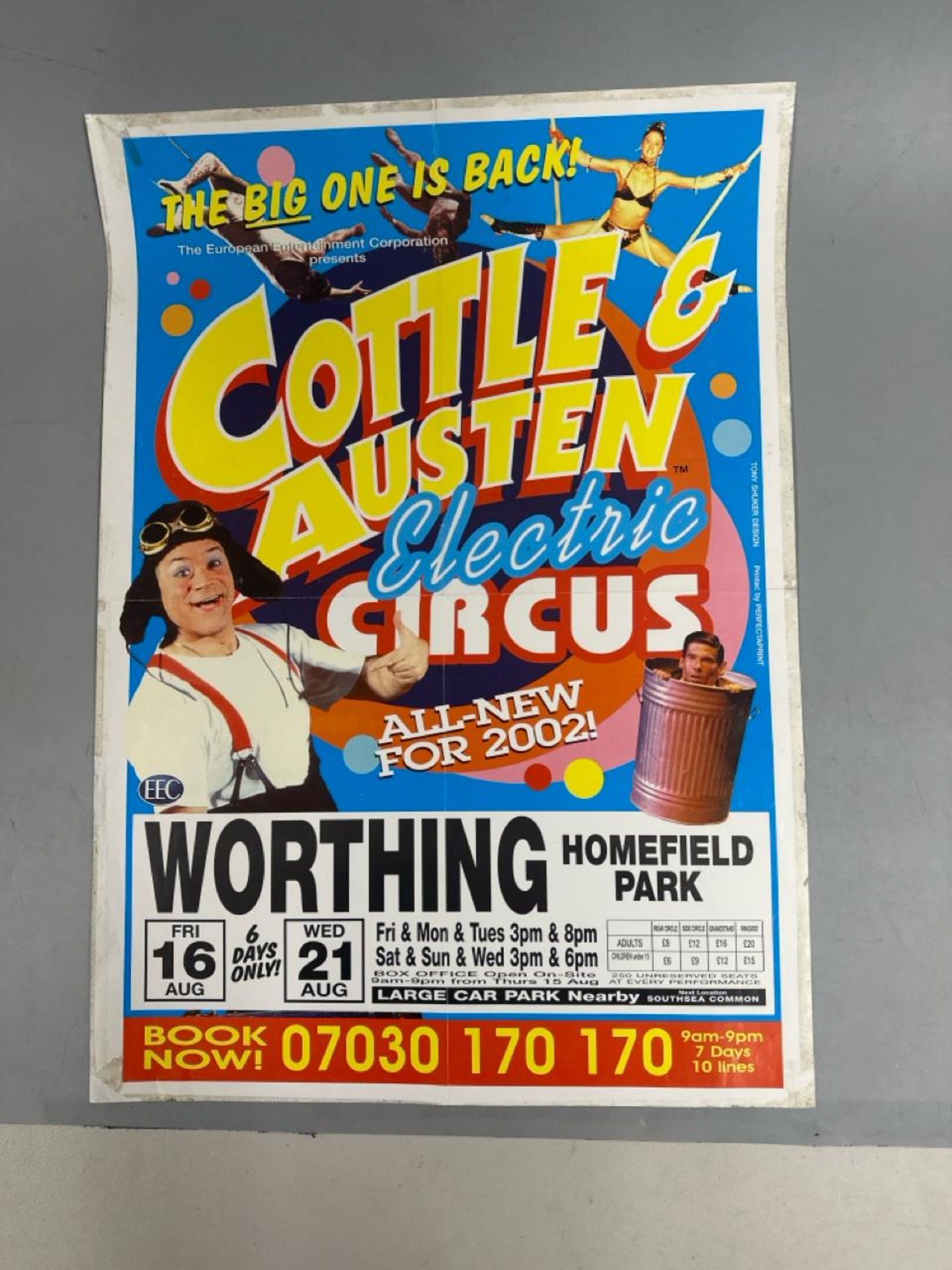 Cottle & Austin Electric Circus poster (EEC presents), 2002, 17" x 24 ...