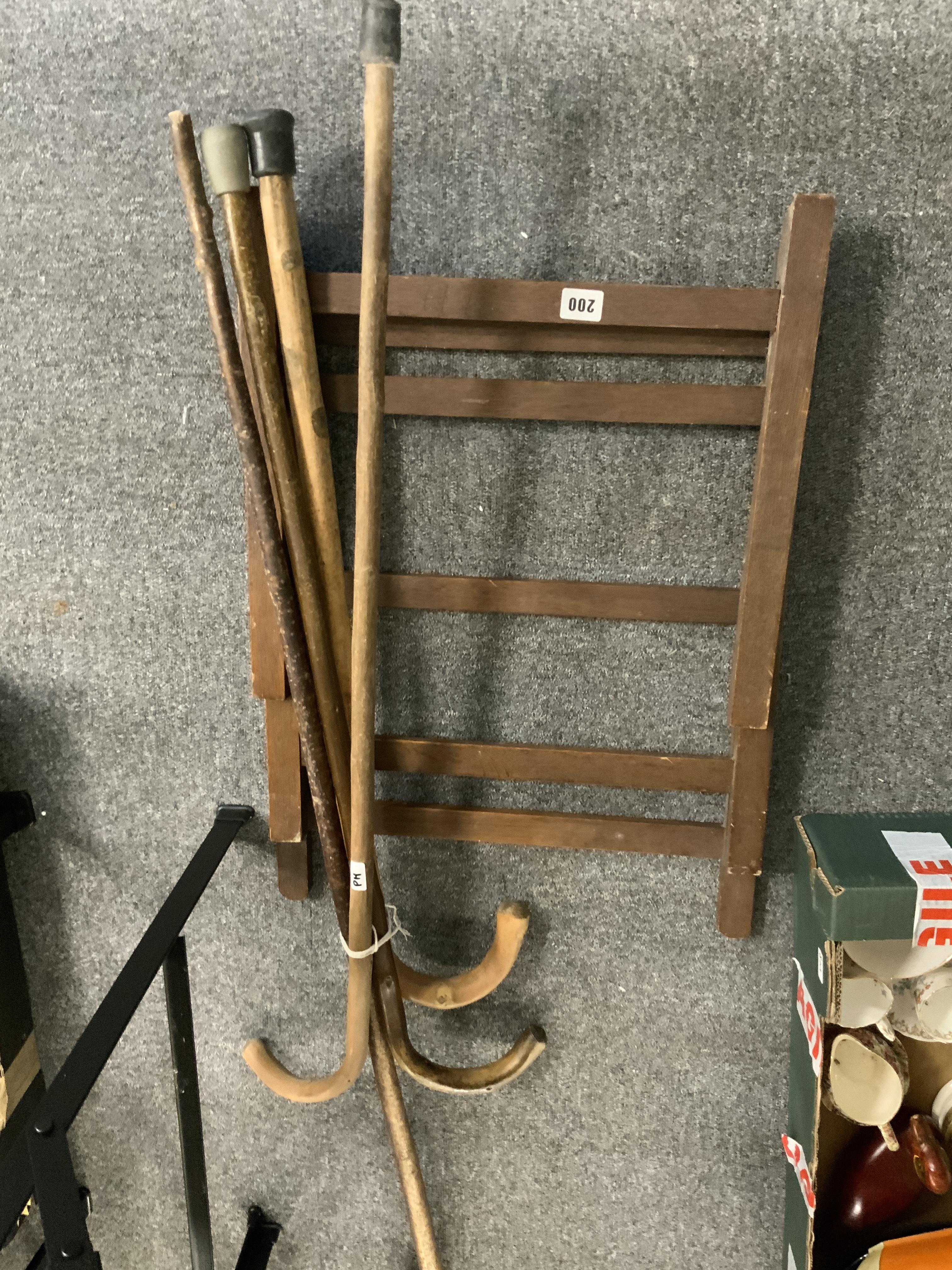 WOODEN STAND FOR RUSTIC STICKS