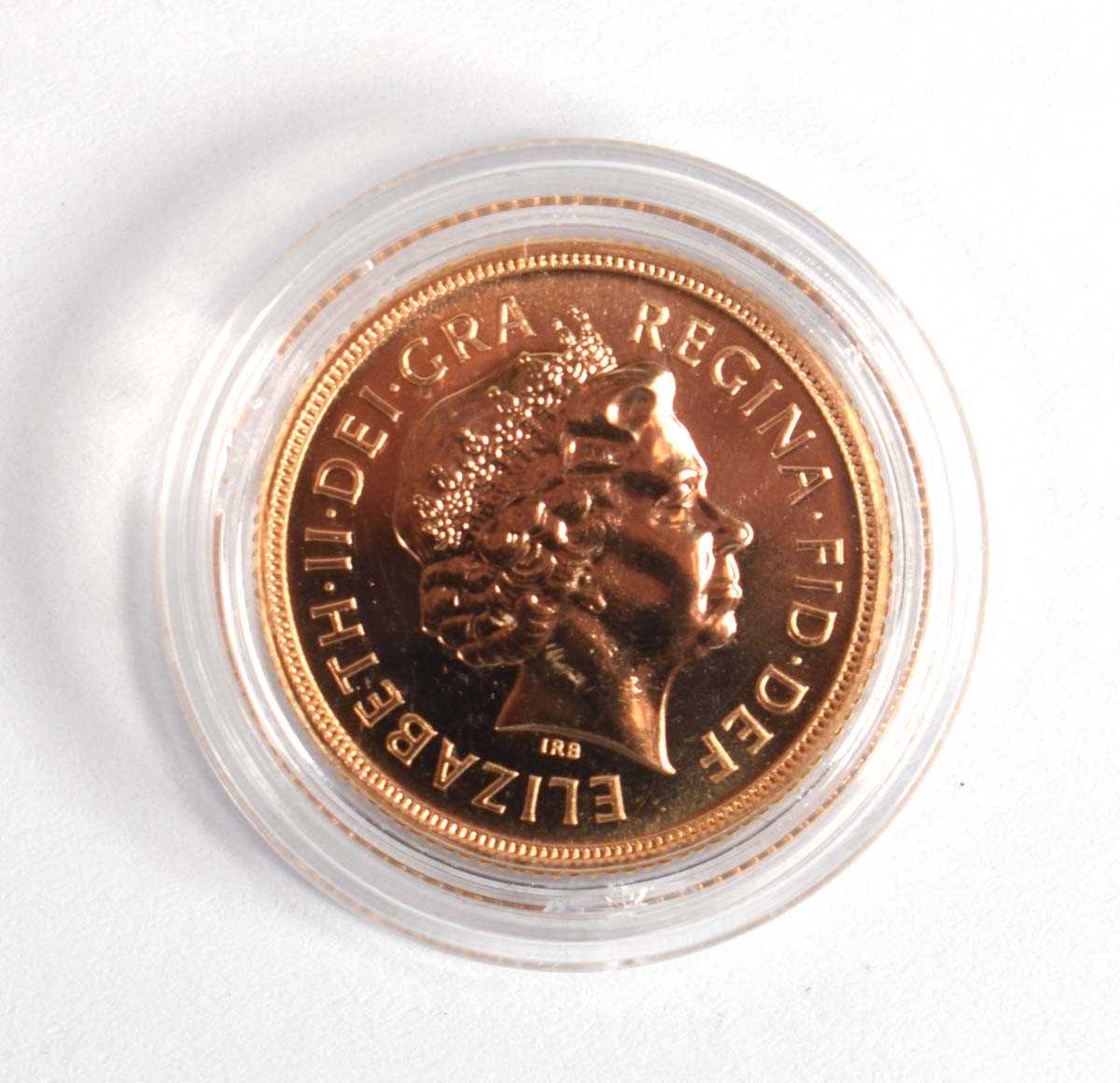 A full gold sovereign dated 2005, contemporary design