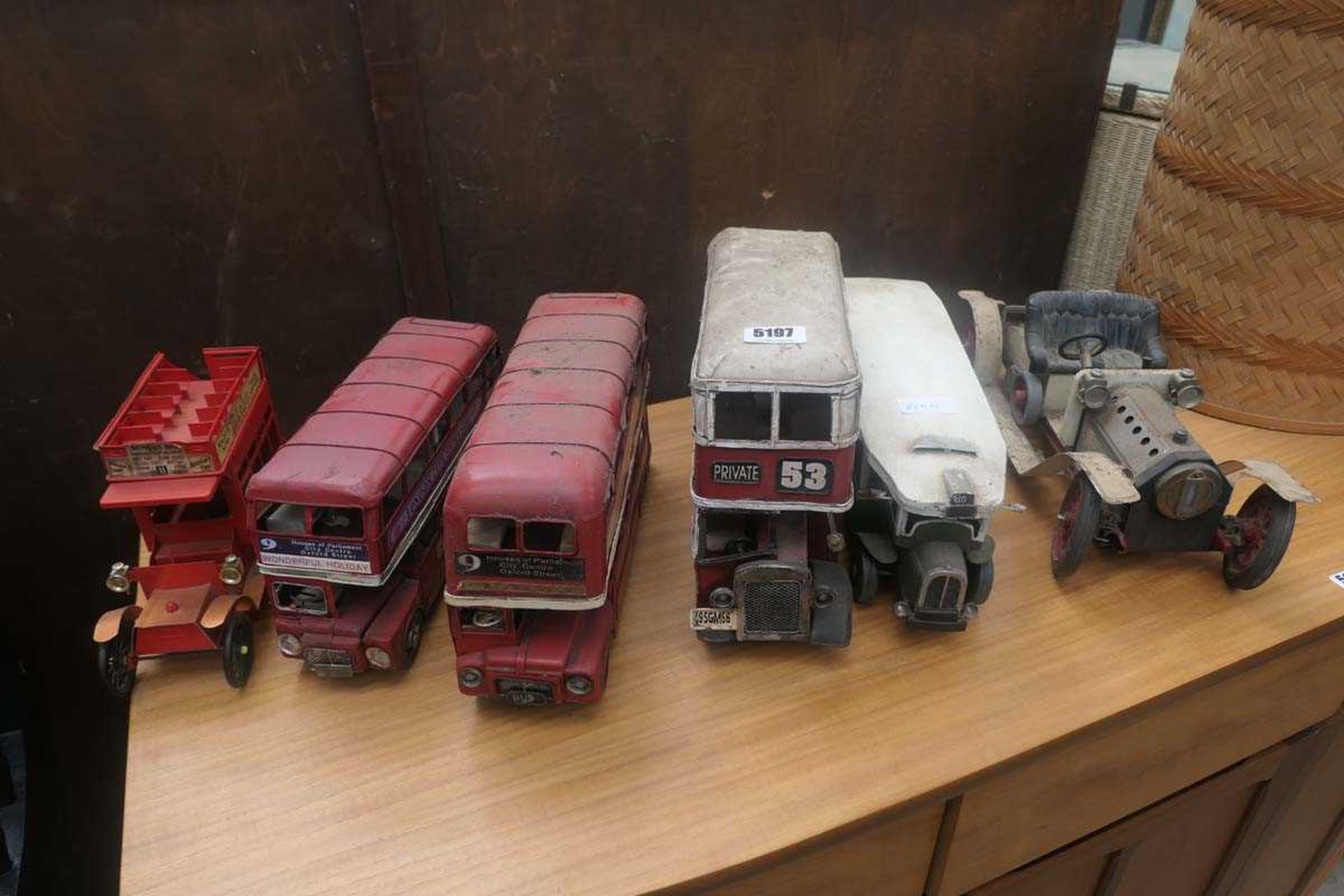 Collection of London buses, coaches and cars