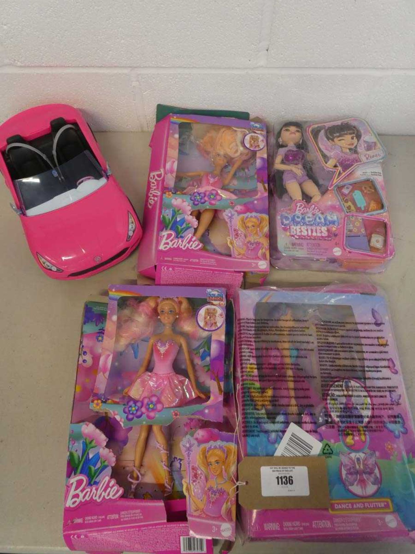 +VAT Selection of Barbie to include x2 colour change dolls, dream ...